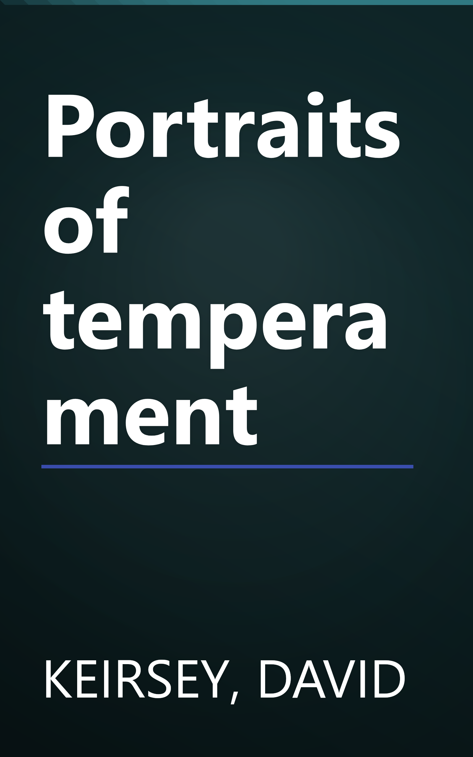 Portraits of temperament book cover