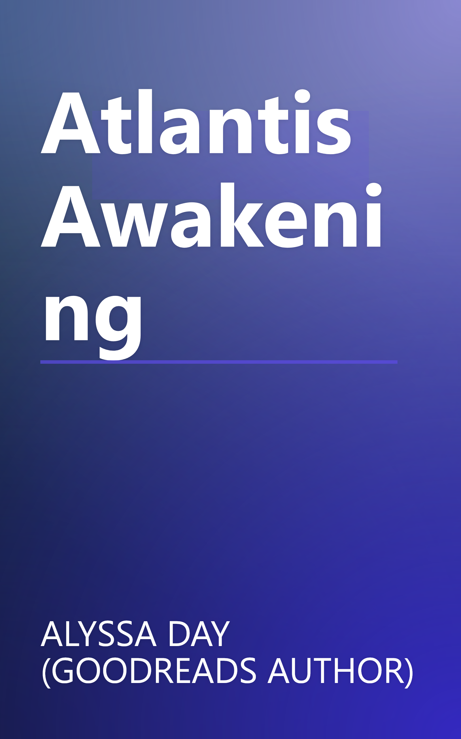 Atlantis Awakening book cover
