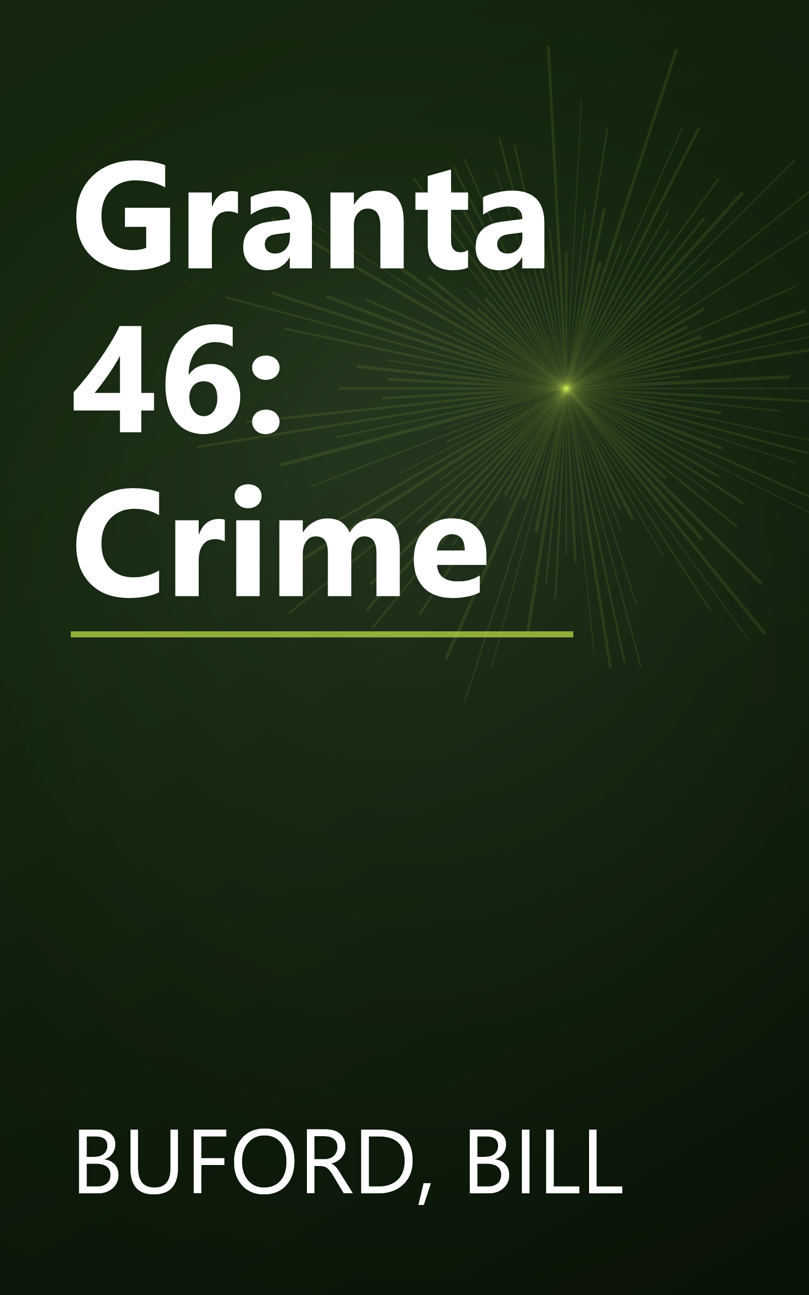 Granta 46: Crime book cover