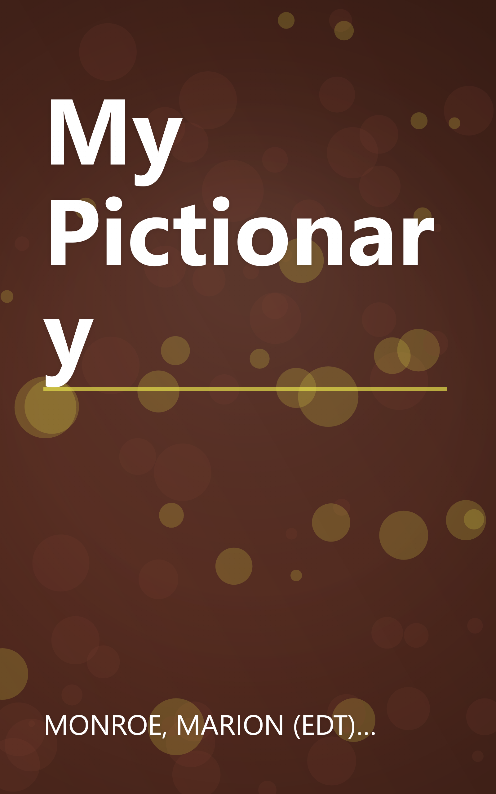 My Pictionary book cover