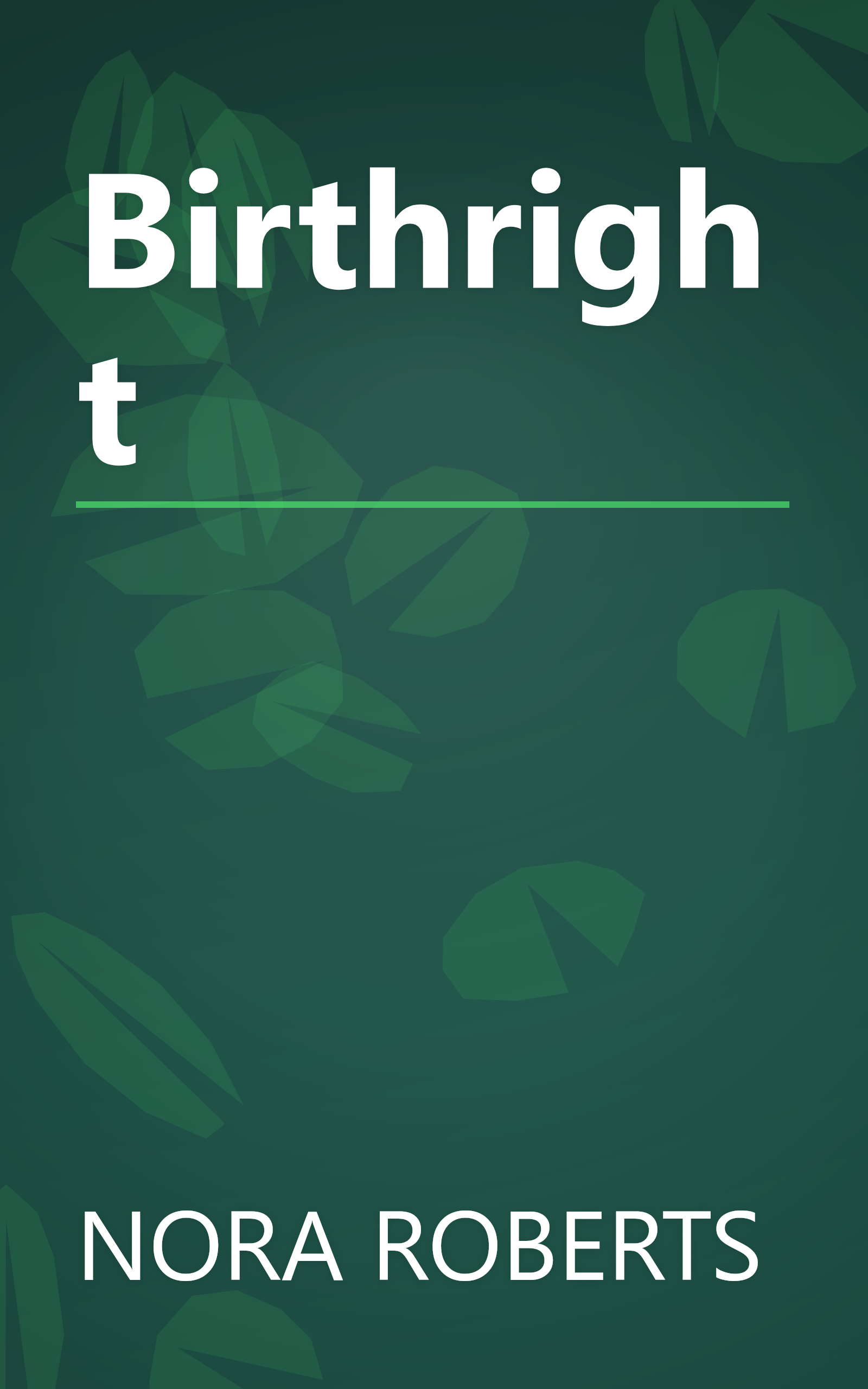 Birthright book cover