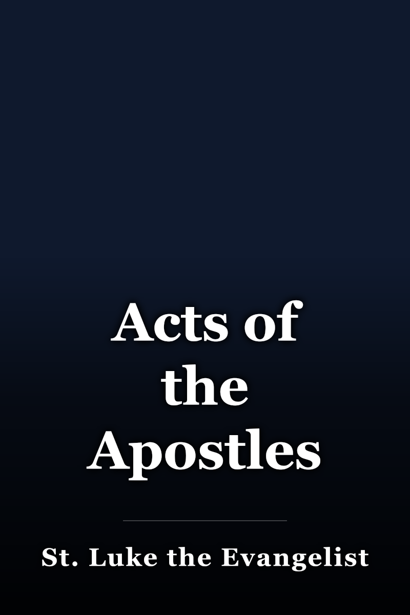 Acts of the Apostles book cover