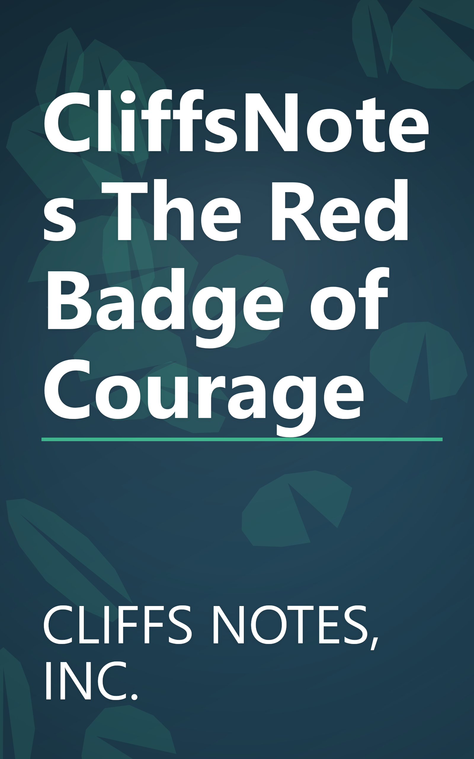 CliffsNotes The Red Badge of Courage book cover