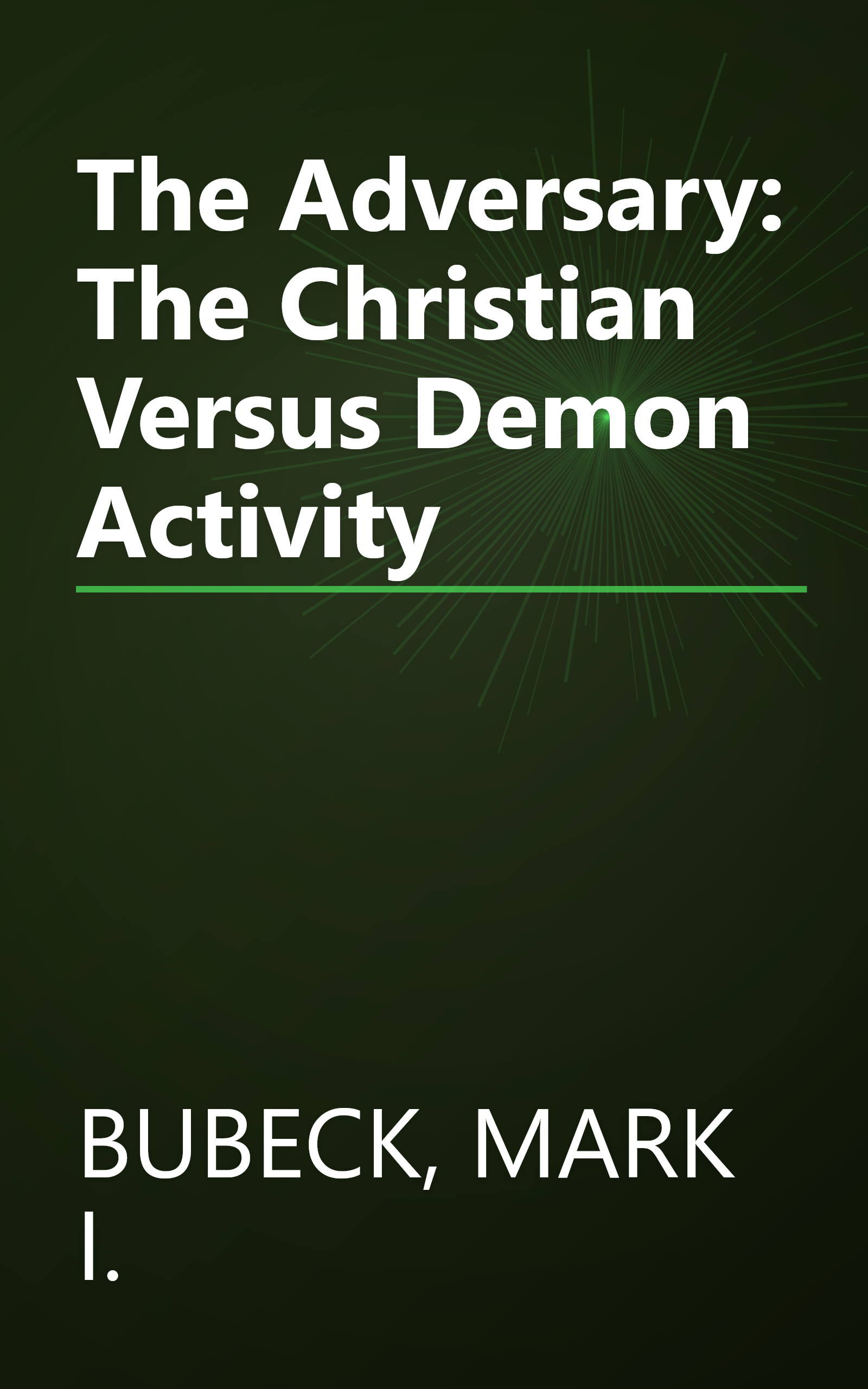 The Adversary: The Christian Versus Demon Activity book cover
