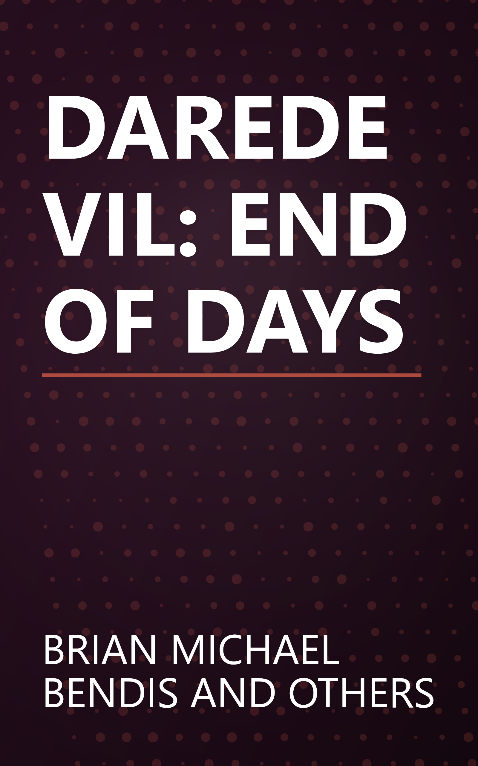 DAREDEVIL: END OF DAYS book cover