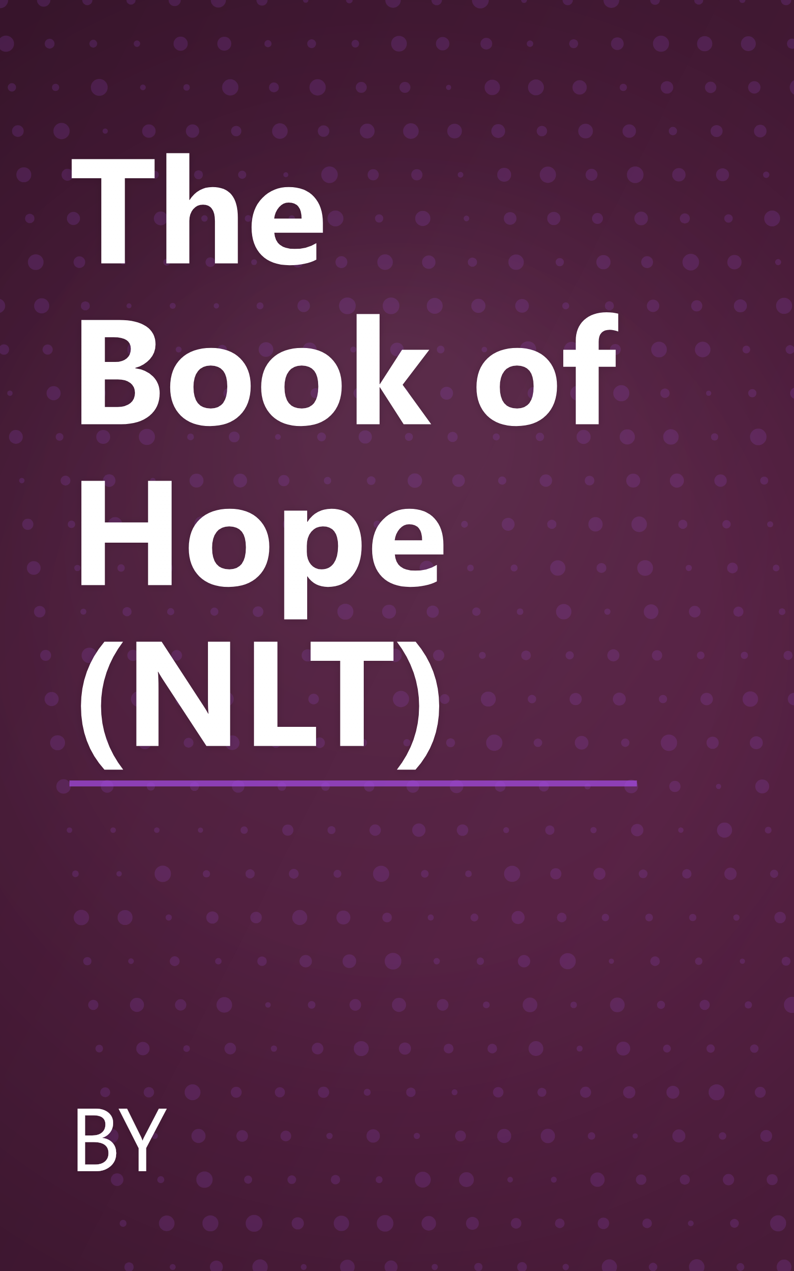 The Book of Hope (NLT) book cover