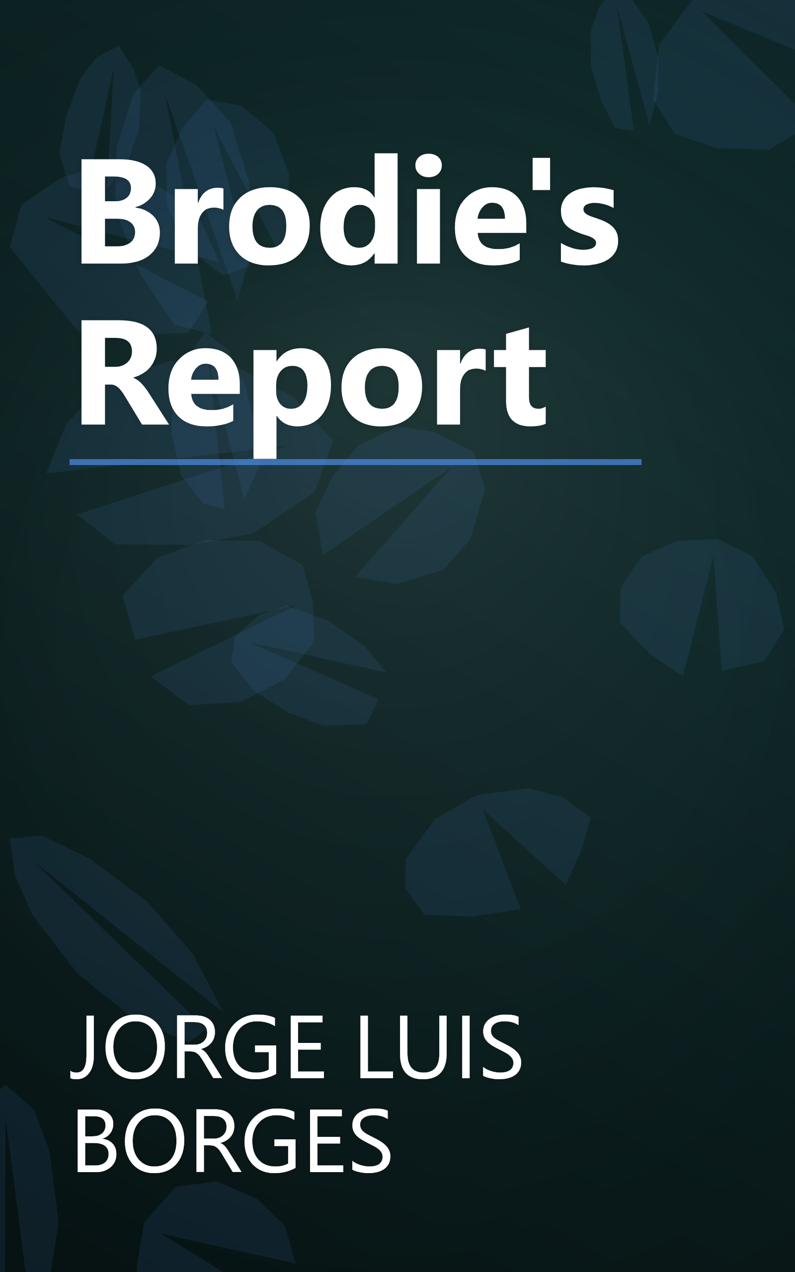 Brodie's Report book cover