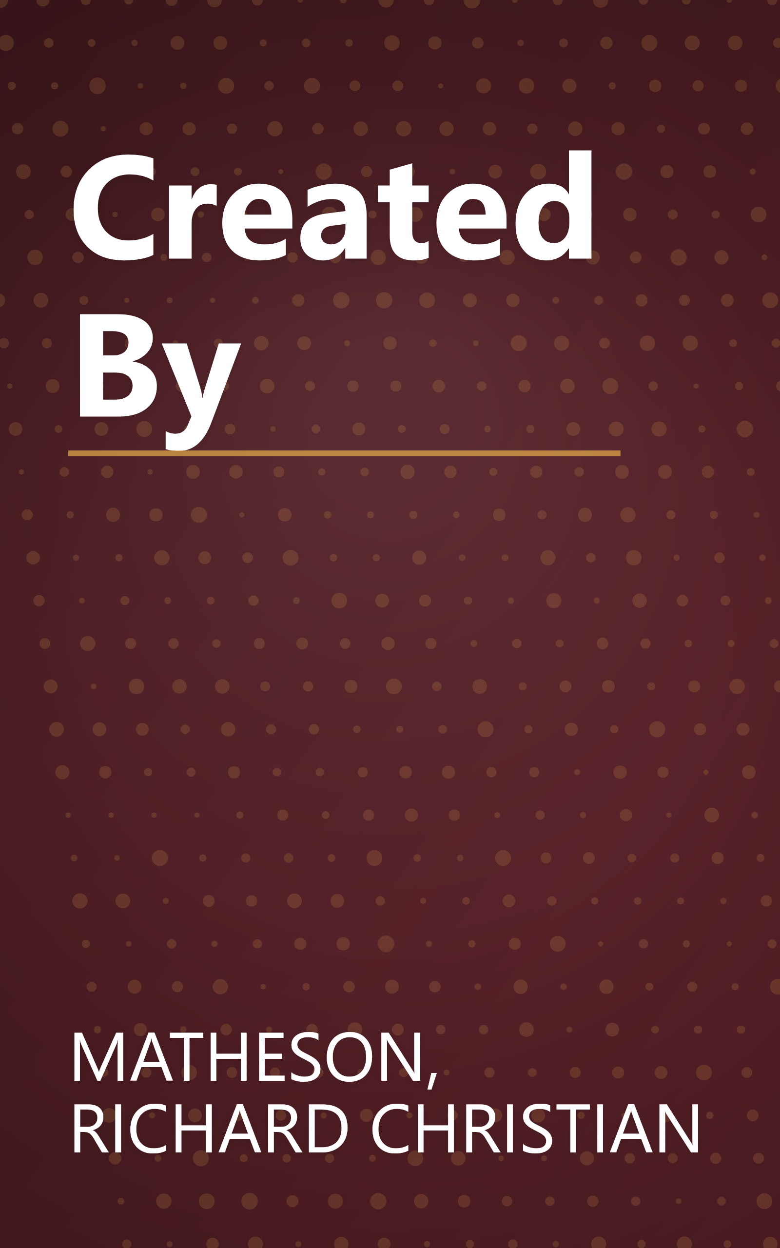 Created By book cover