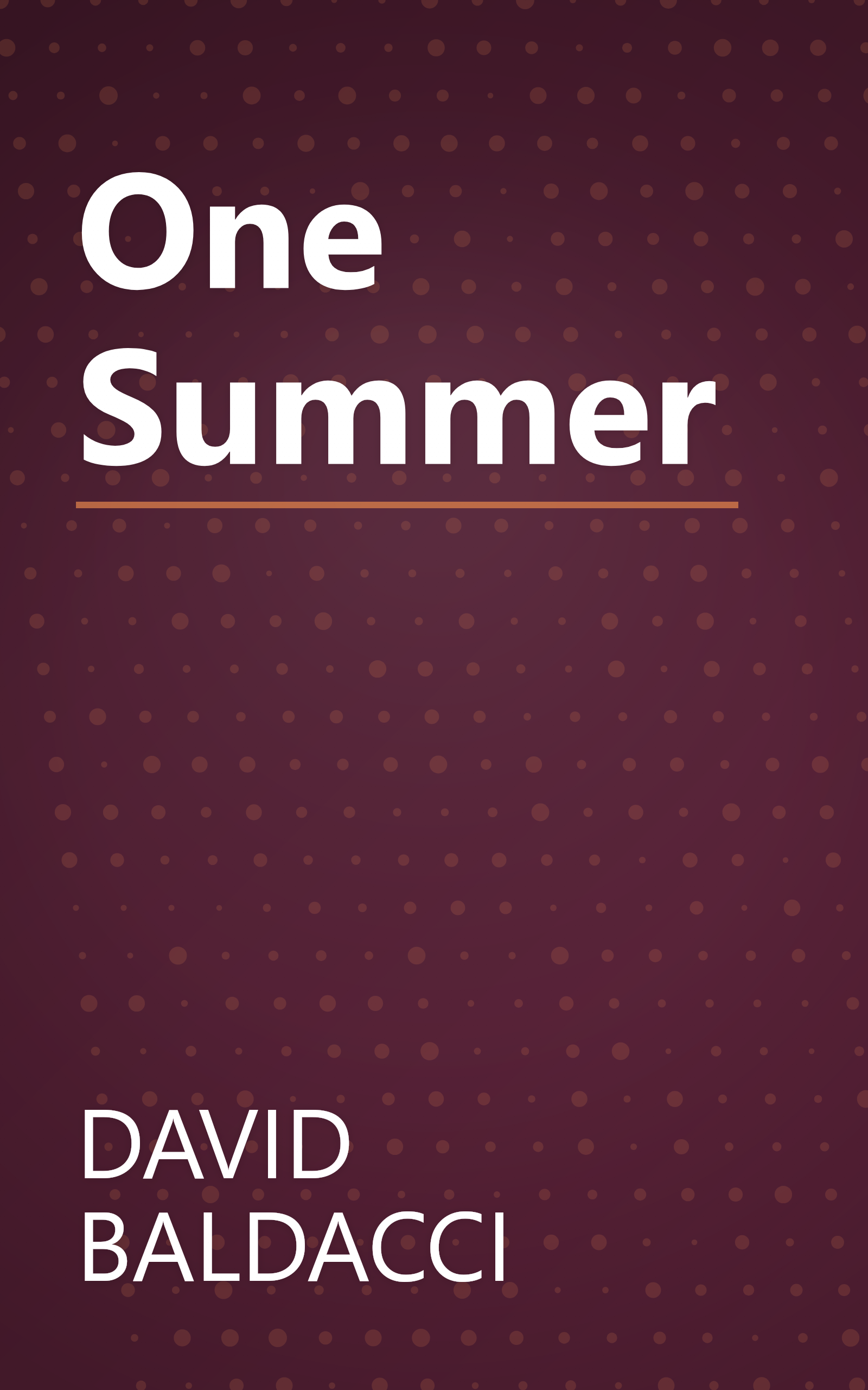 One Summer book cover
