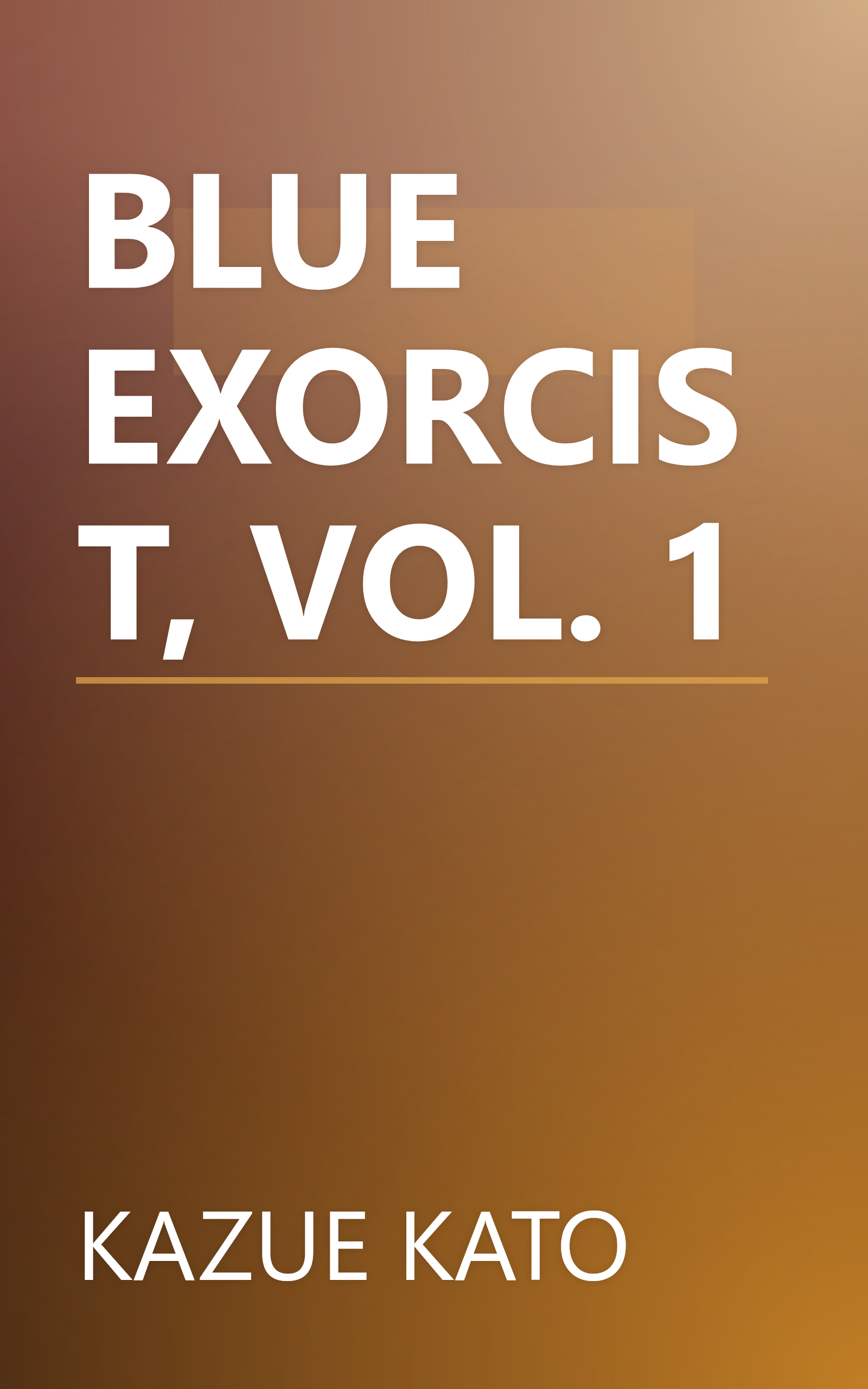 BLUE EXORCIST, VOL. 1 book cover