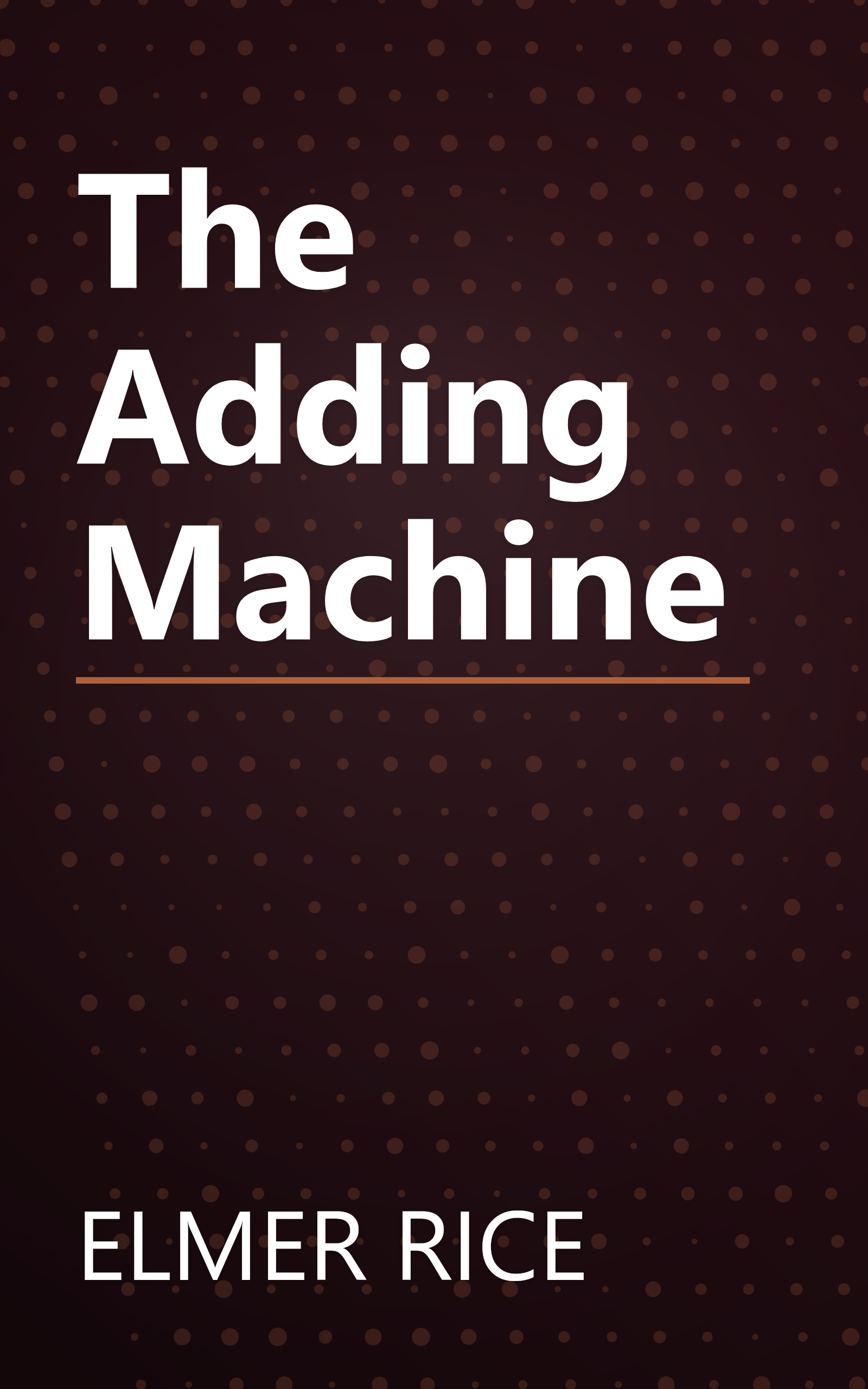 The Adding Machine book cover