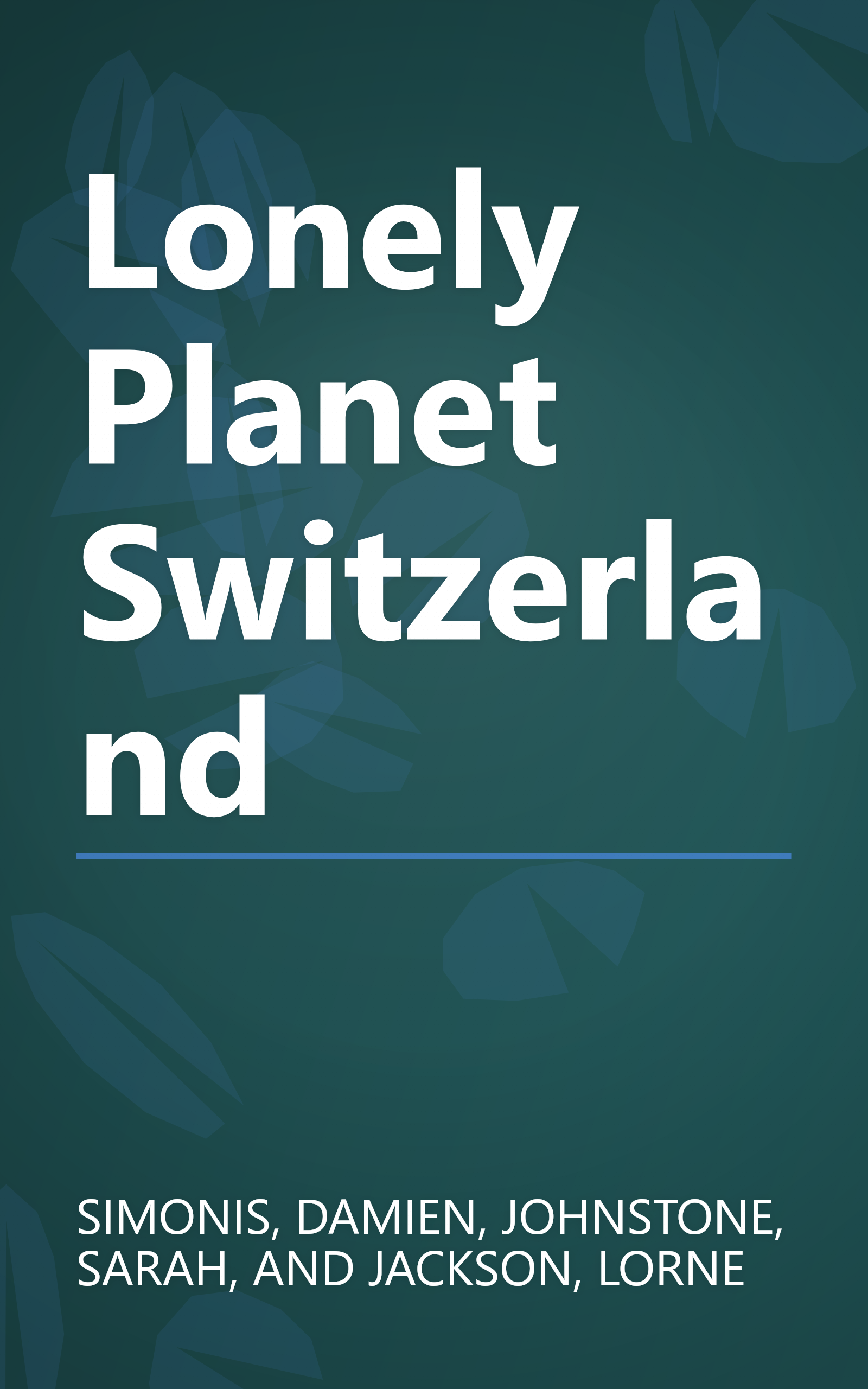 Lonely Planet Switzerland book cover