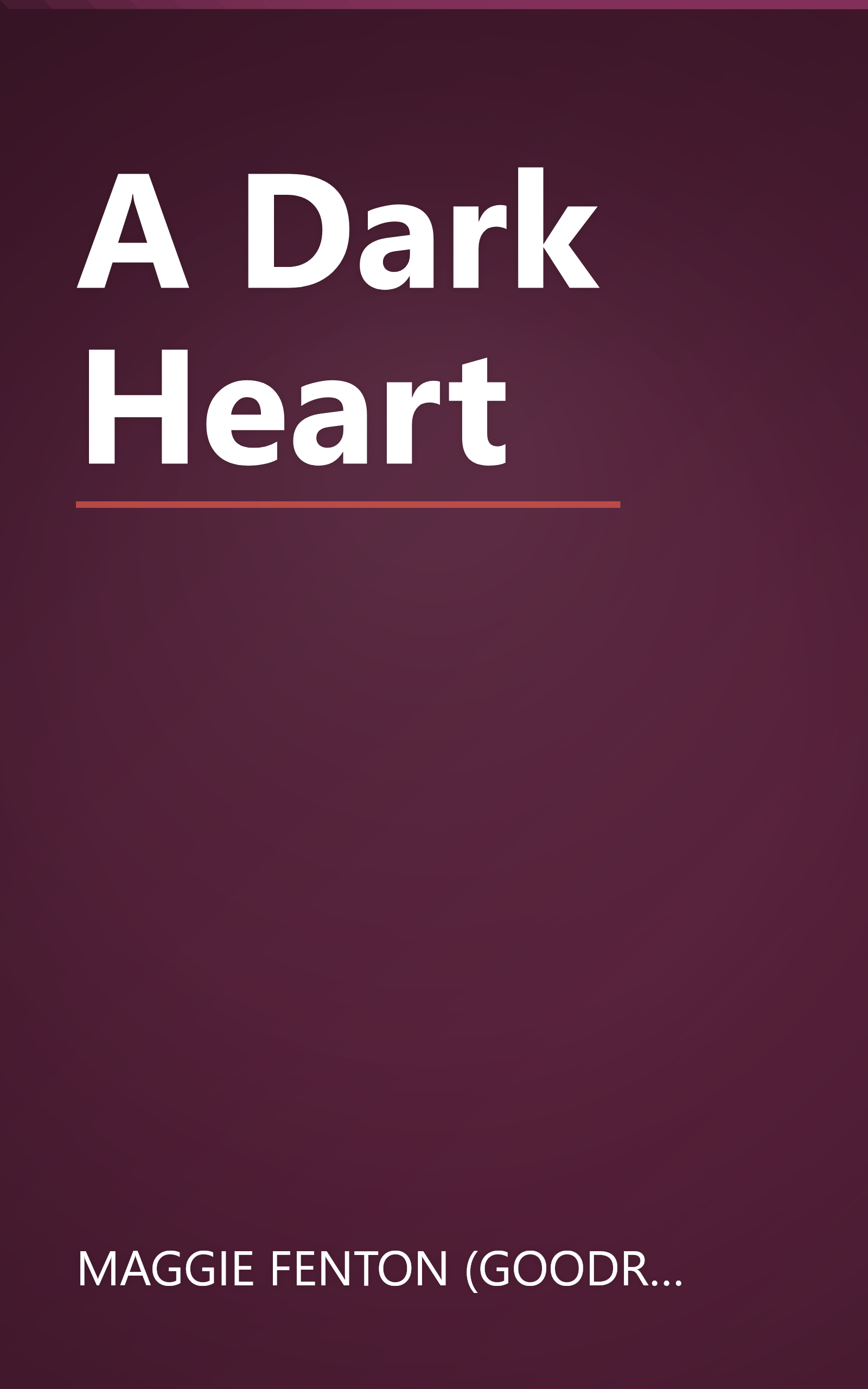 A Dark Heart book cover