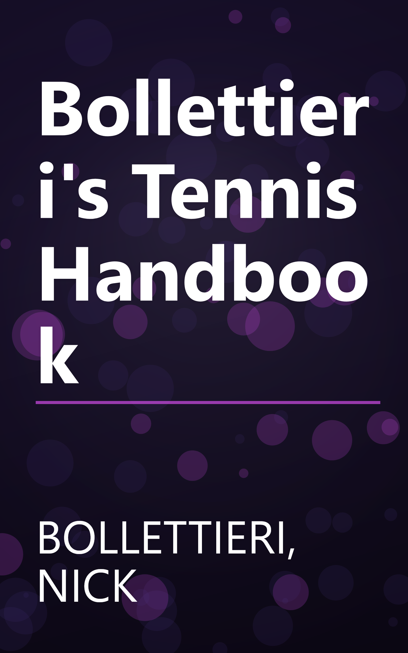 Bollettieri's Tennis Handbook book cover