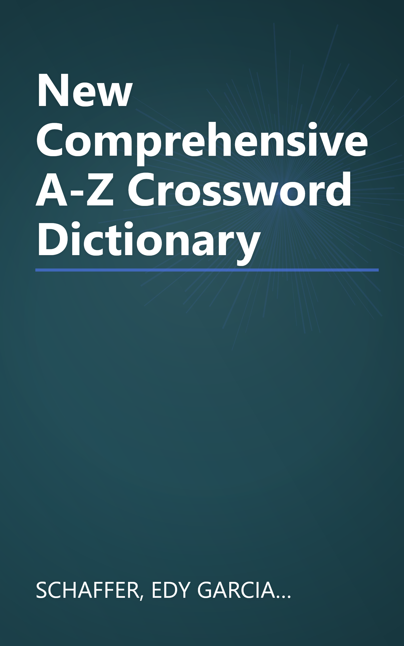 New Comprehensive A-Z Crossword Dictionary book cover