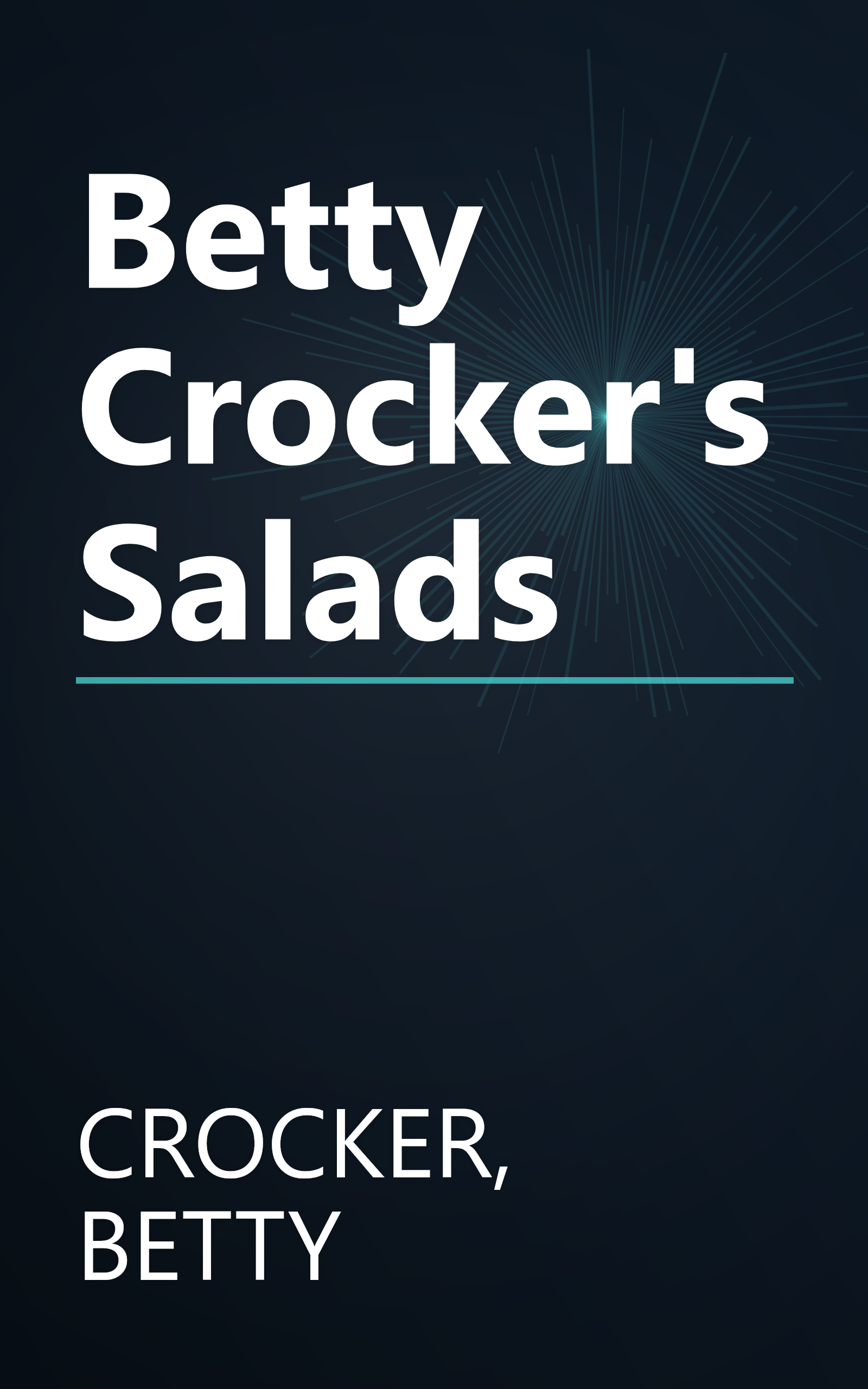Betty Crocker's Salads book cover