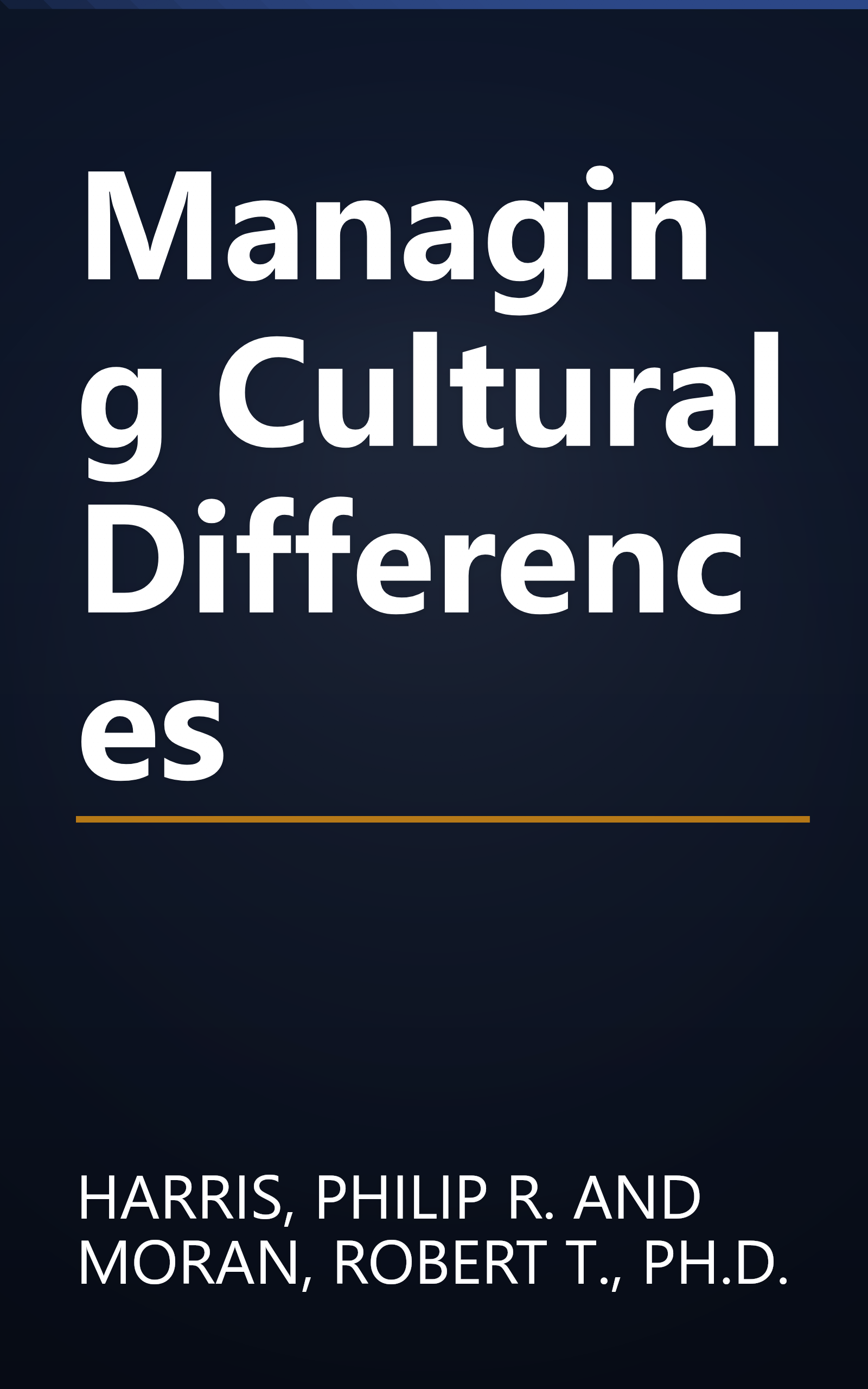 Managing Cultural Differences book cover