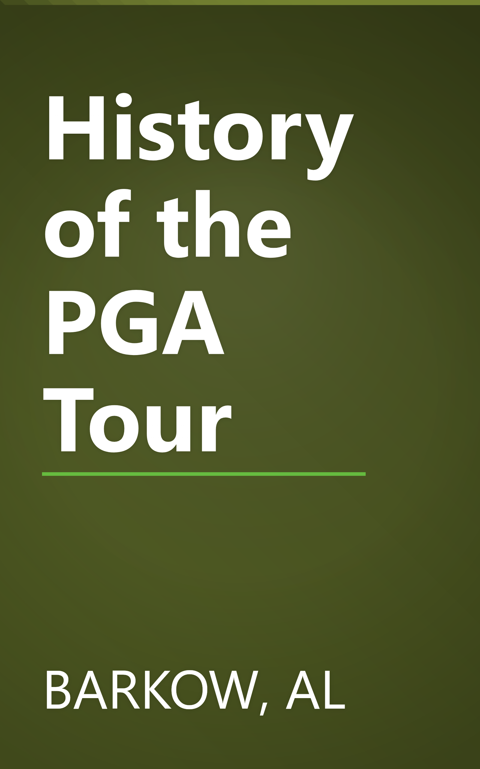 History of the PGA Tour book cover