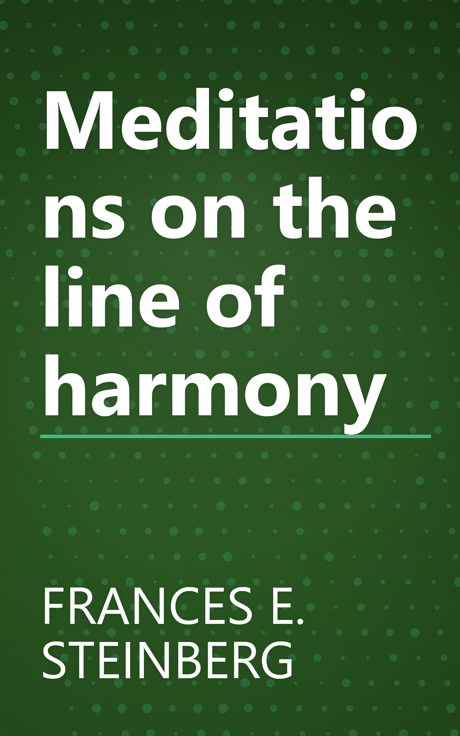 Meditations on the line of harmony book cover