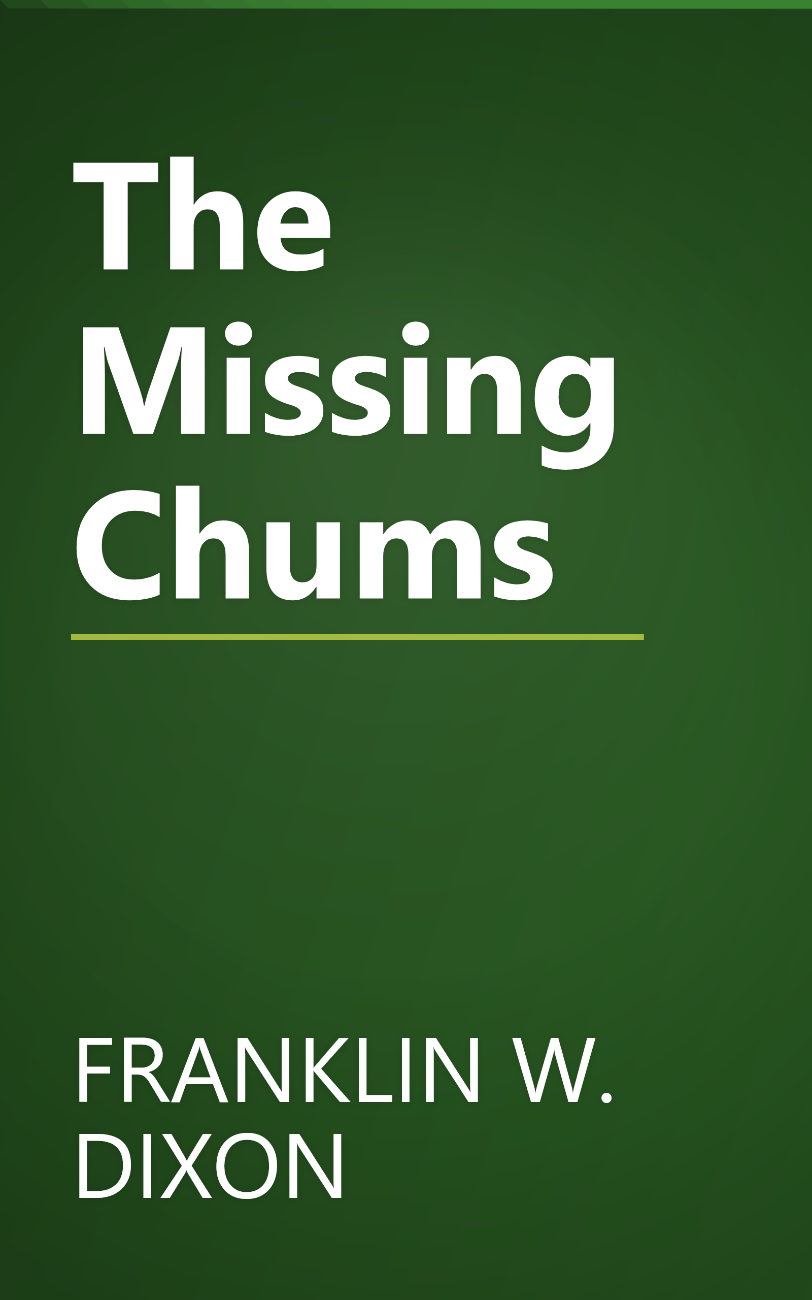 The Missing Chums book cover