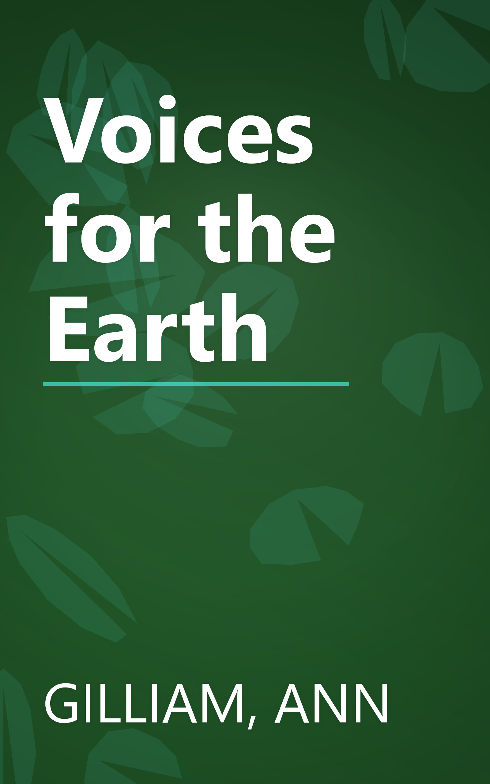 Voices for the Earth book cover
