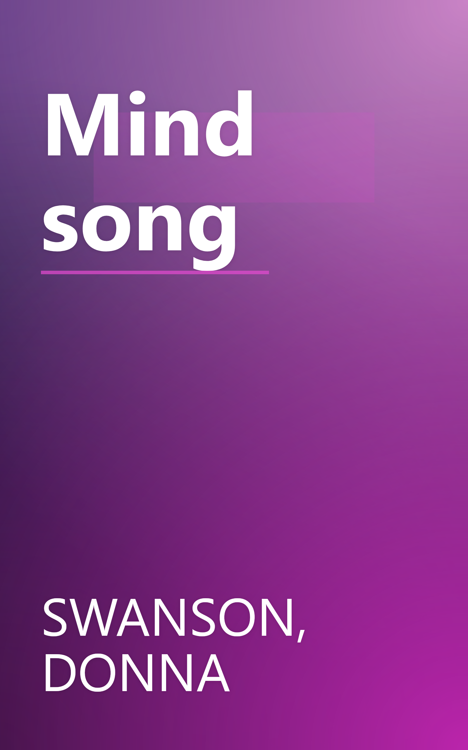 Mind song book cover