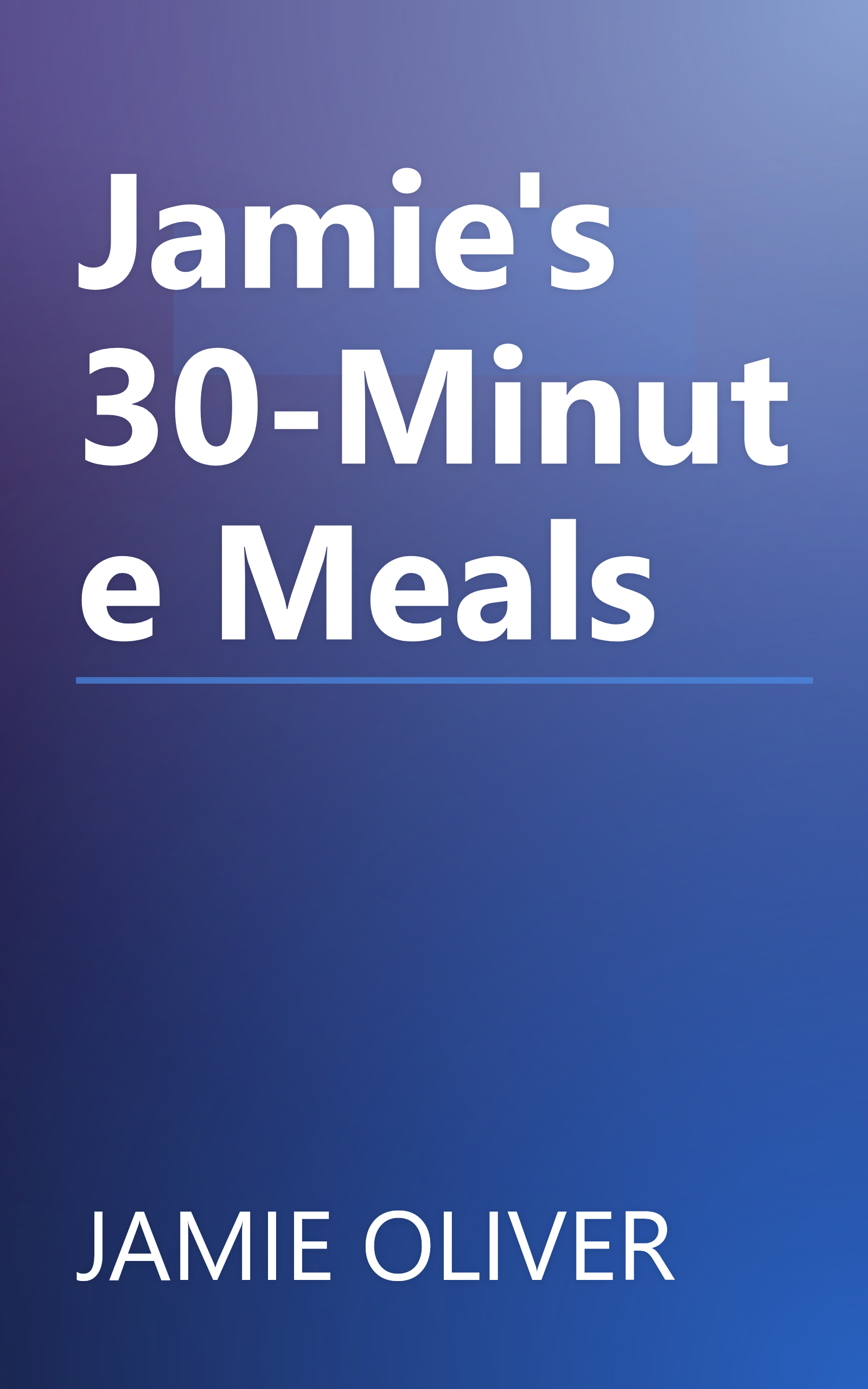 Jamie's 30-Minute Meals book cover