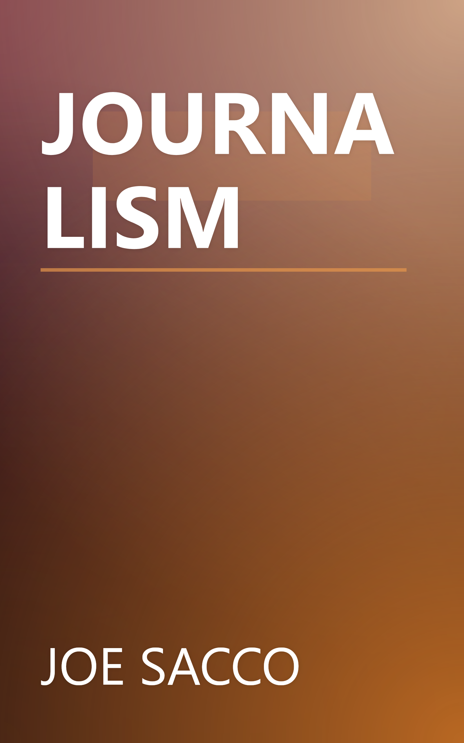 JOURNALISM book cover