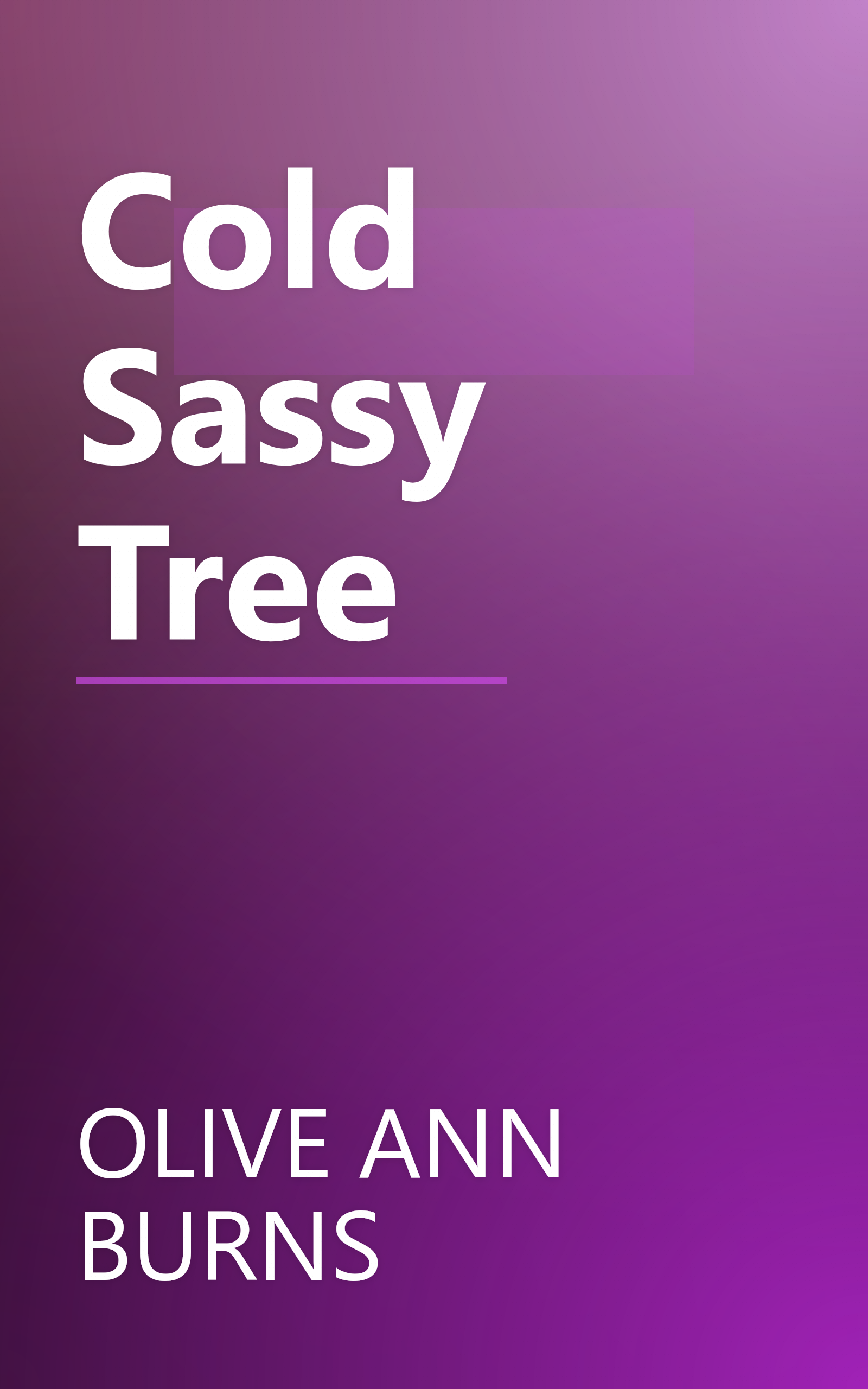 Cold Sassy Tree book cover
