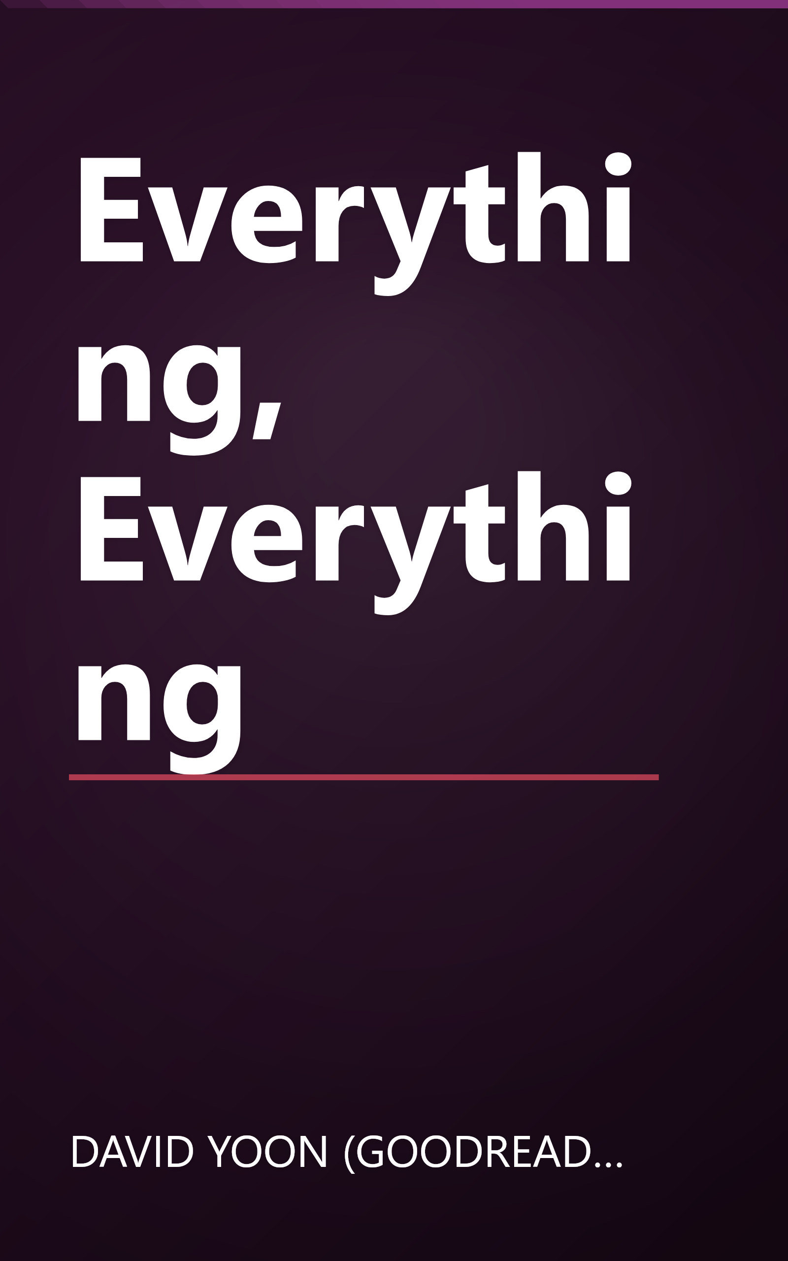 Everything, Everything book cover