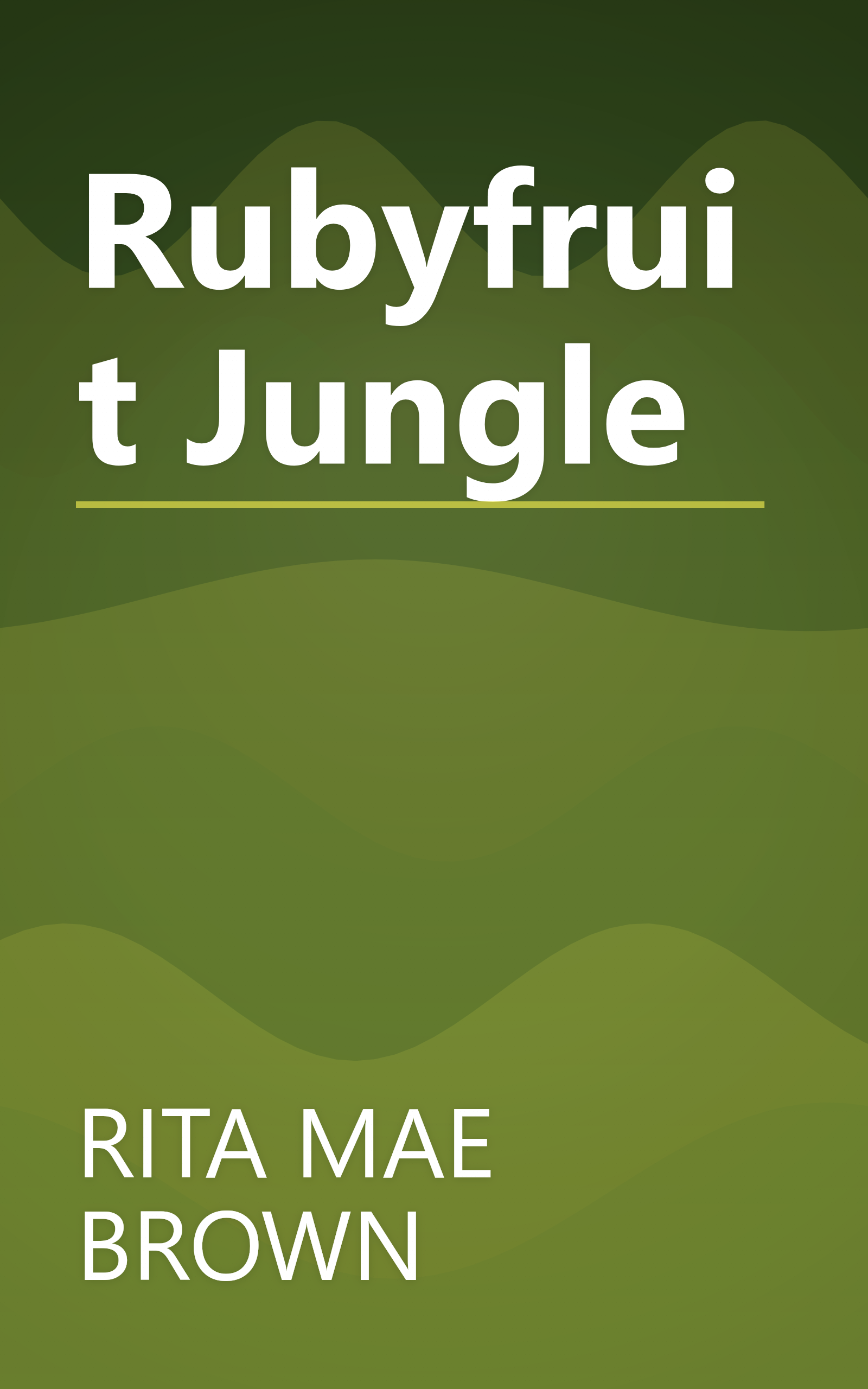 Rubyfruit Jungle book cover