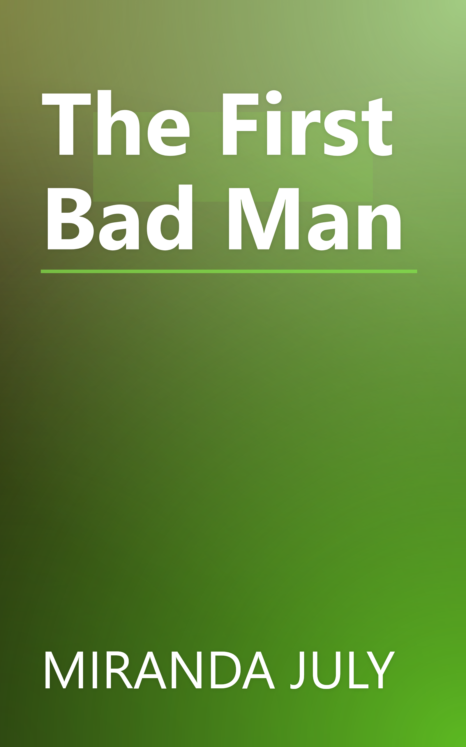 The First Bad Man book cover