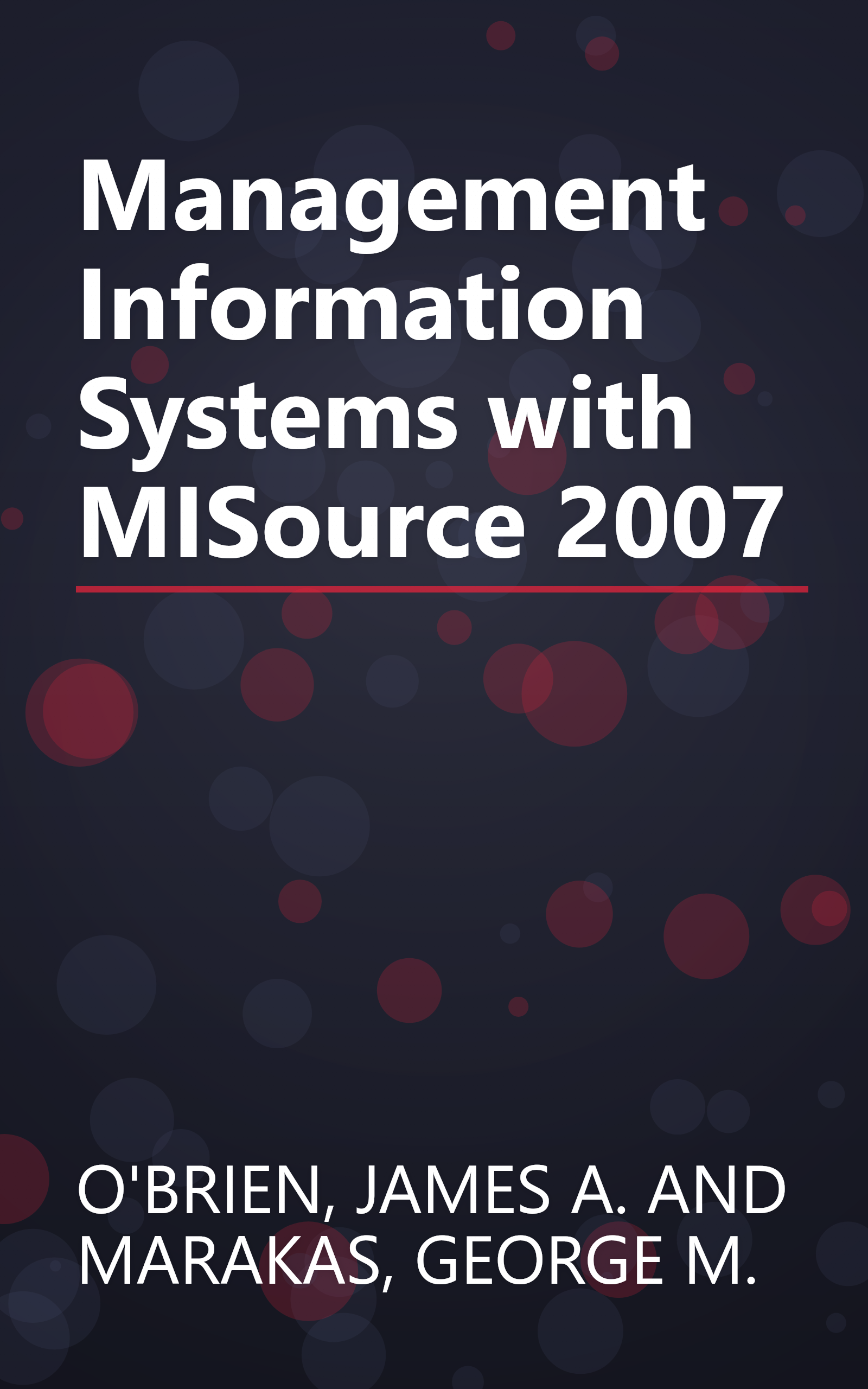 Management Information Systems with MISource 2007 book cover