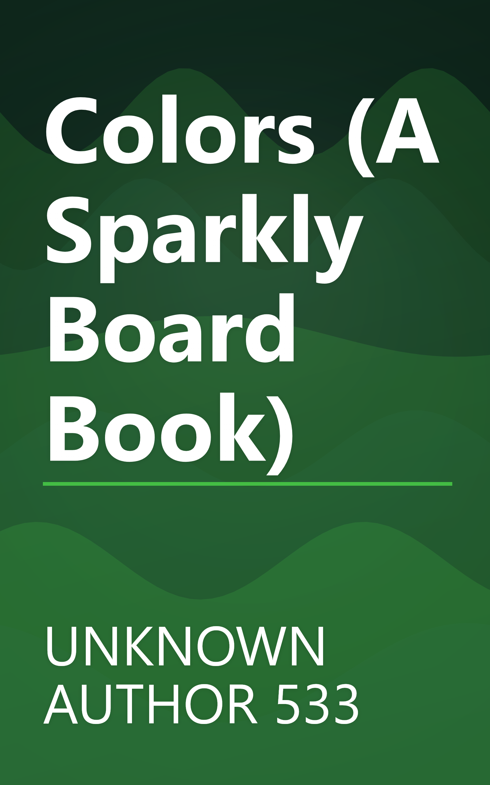 Colors (A Sparkly Board Book) book cover