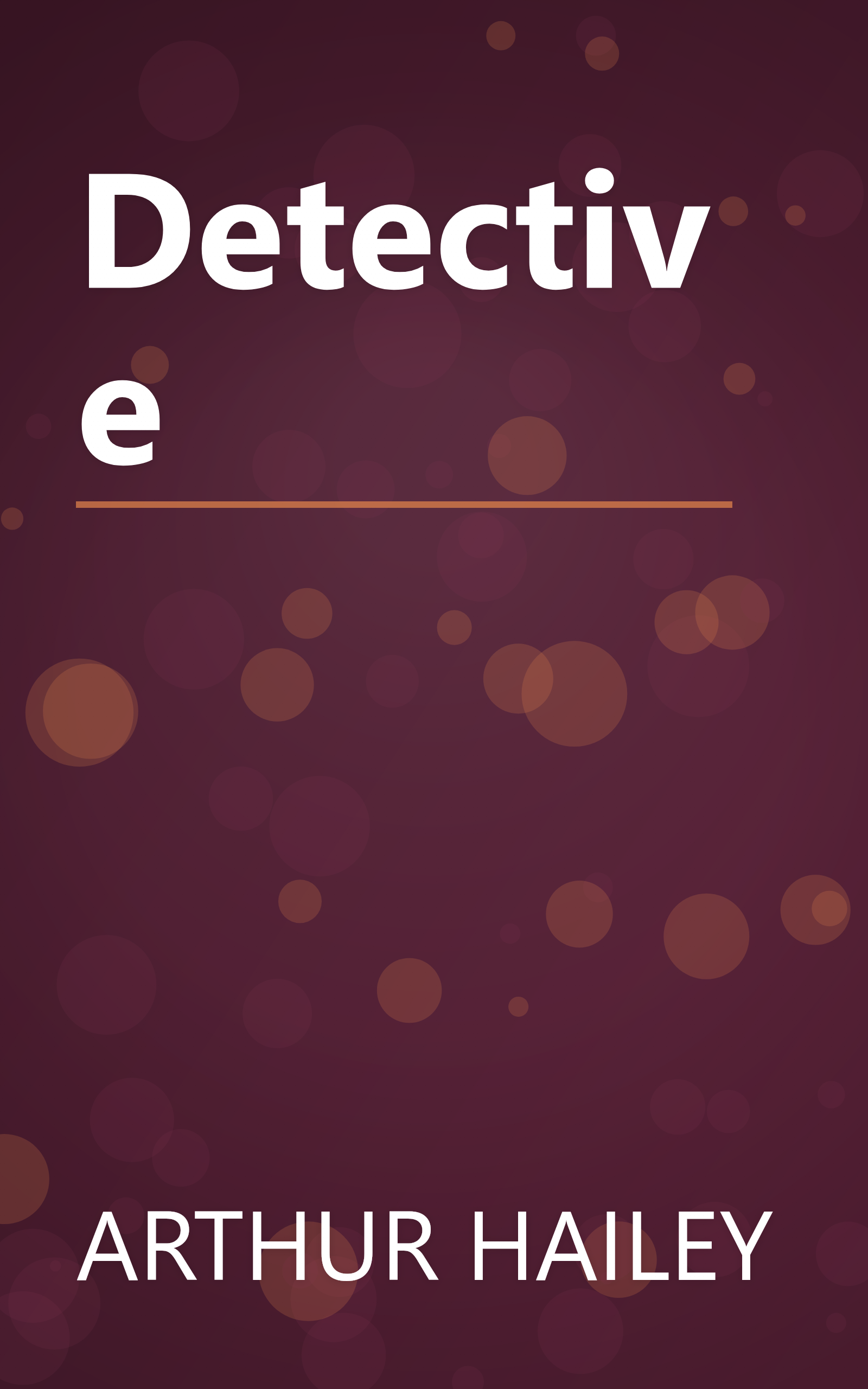 Detective book cover