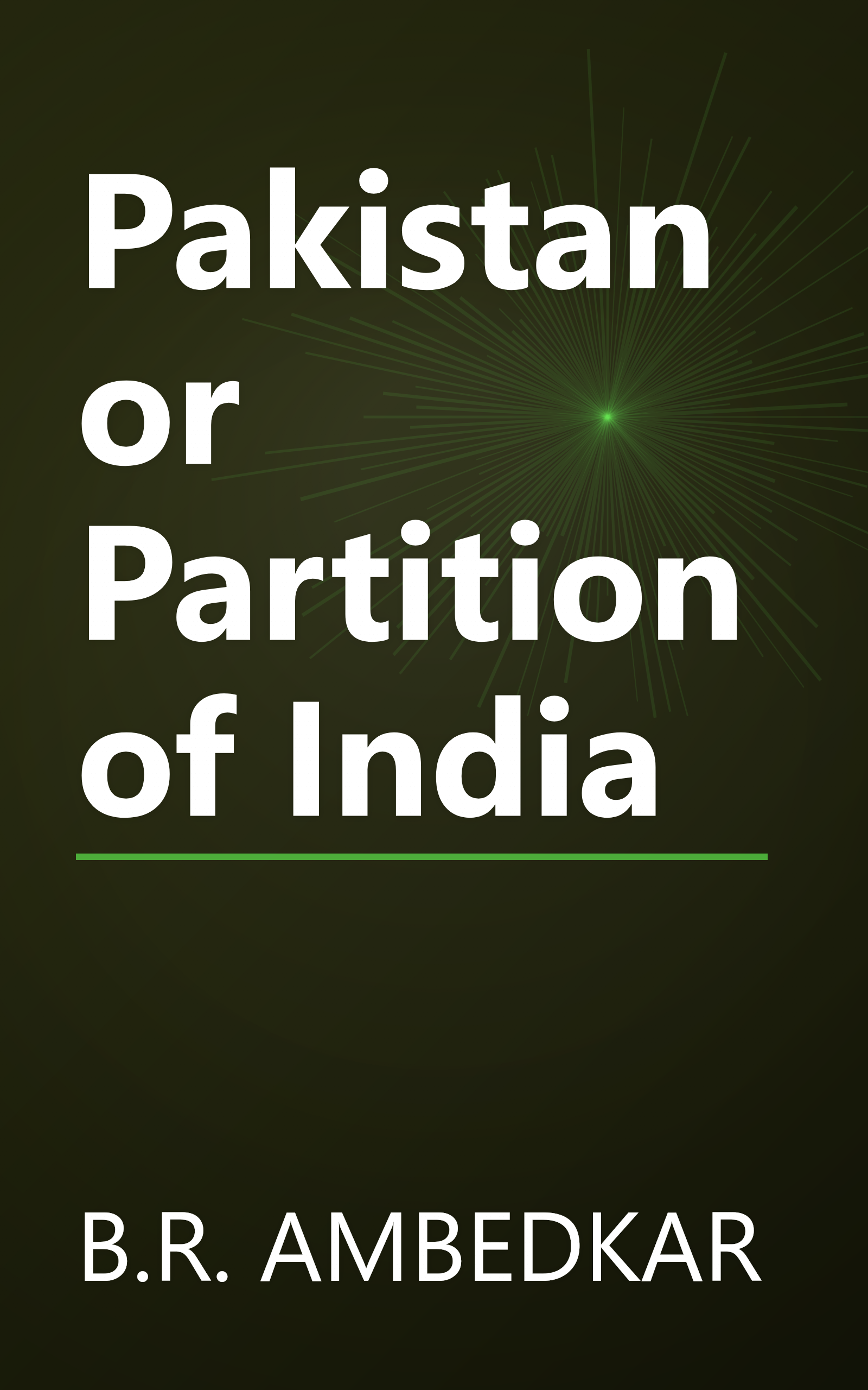 Pakistan or Partition of India book cover