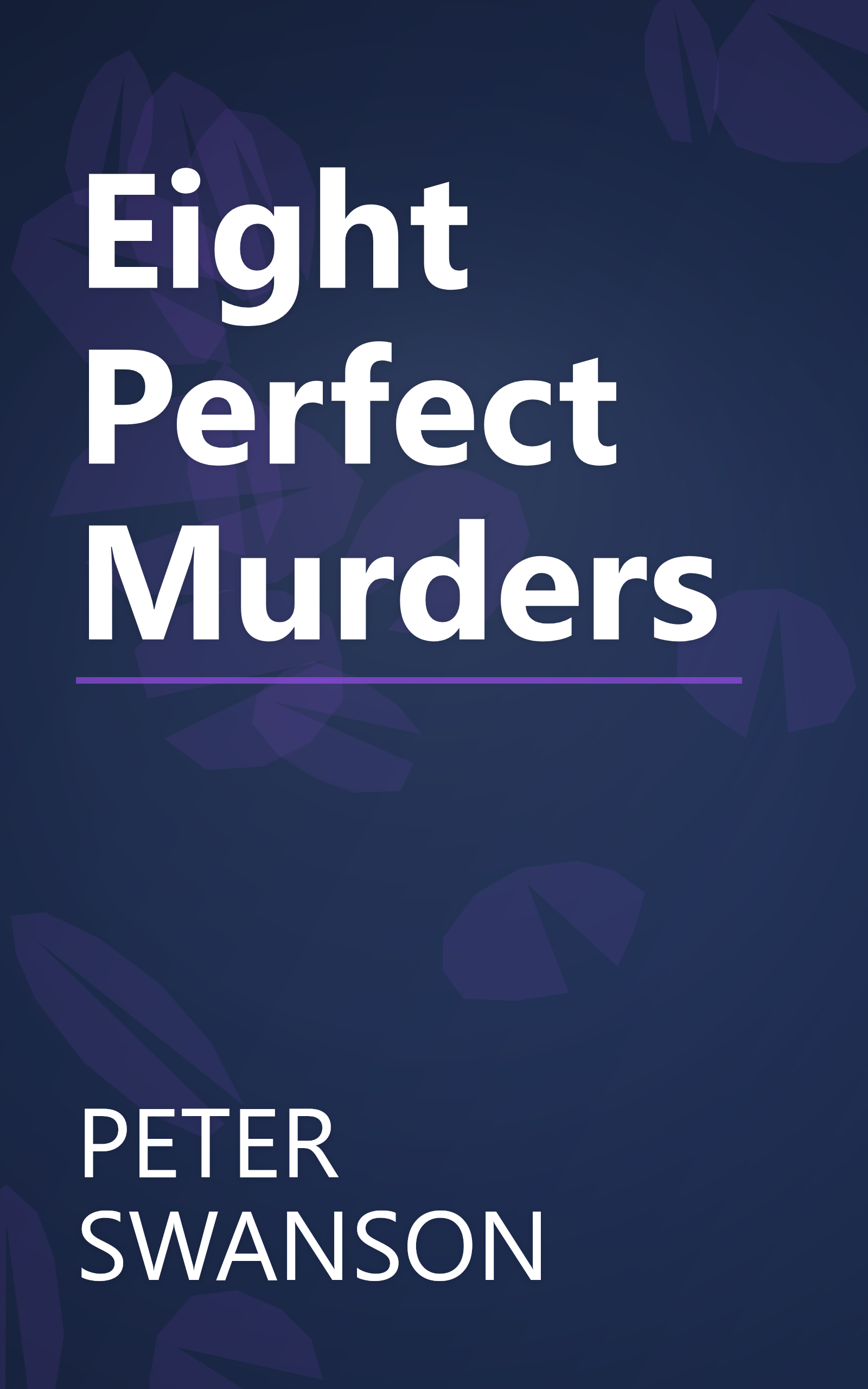 Eight Perfect Murders book cover