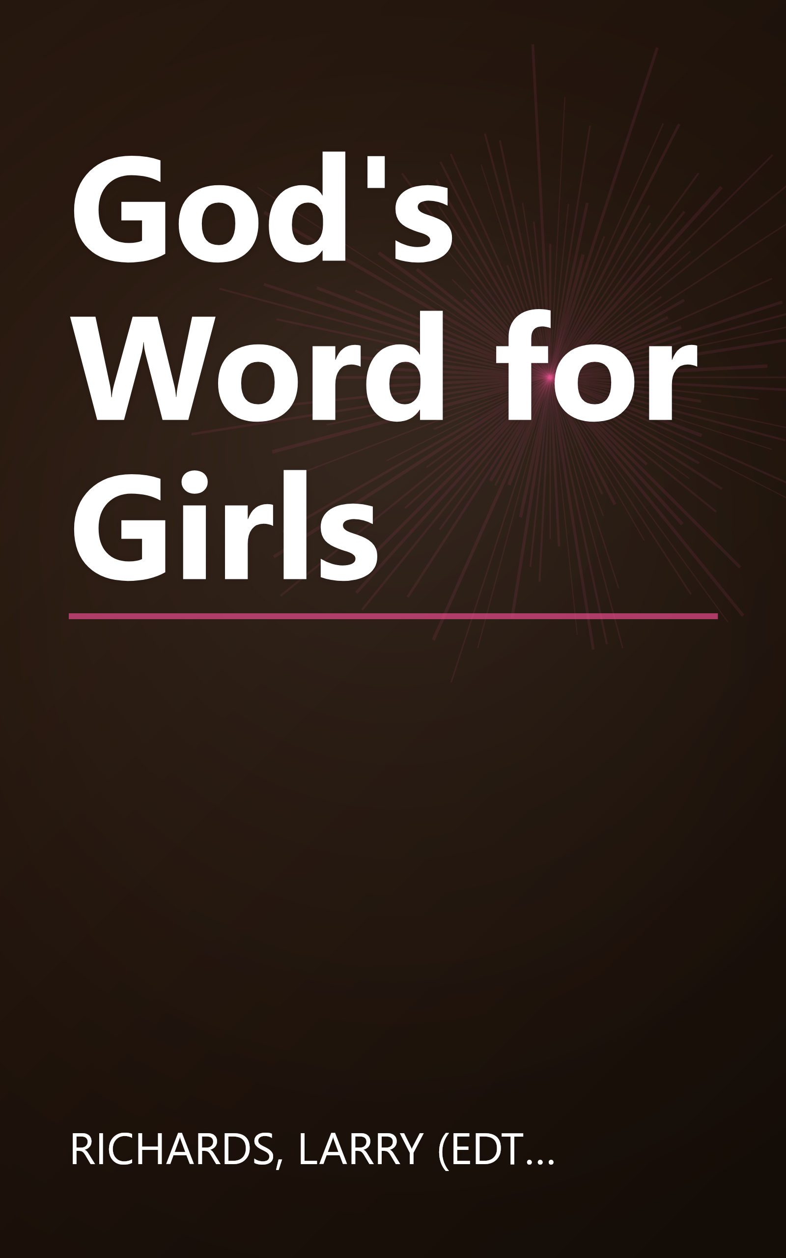 God's Word for Girls book cover