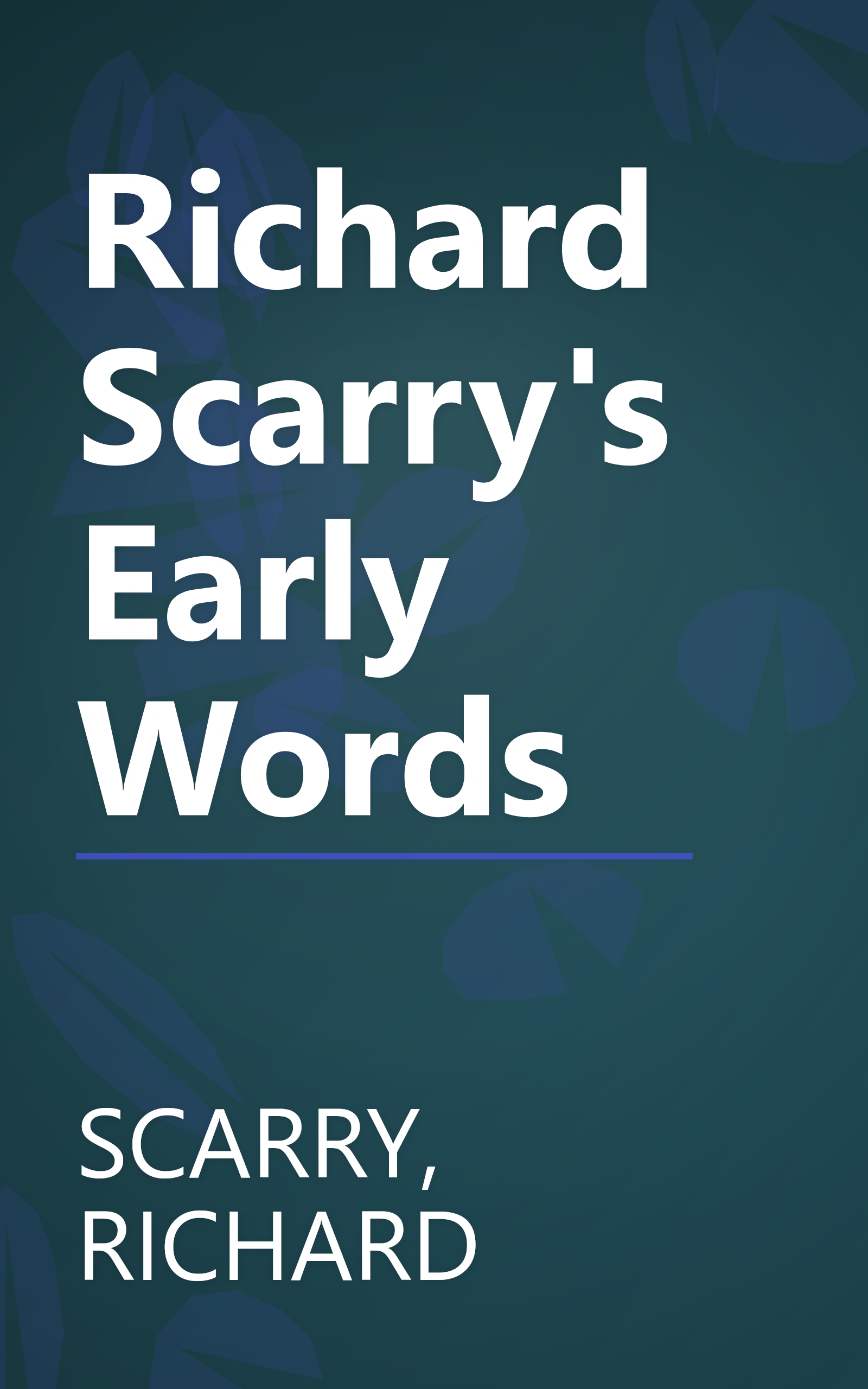 Richard Scarry's Early Words book cover