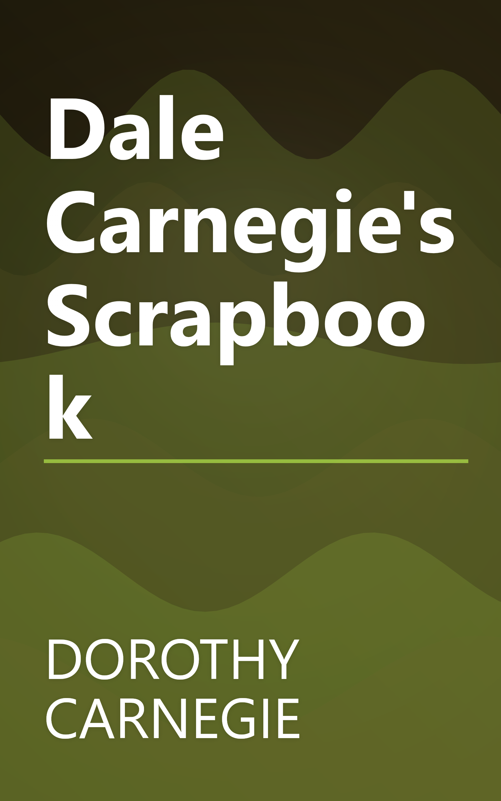 Dale Carnegie's Scrapbook book cover
