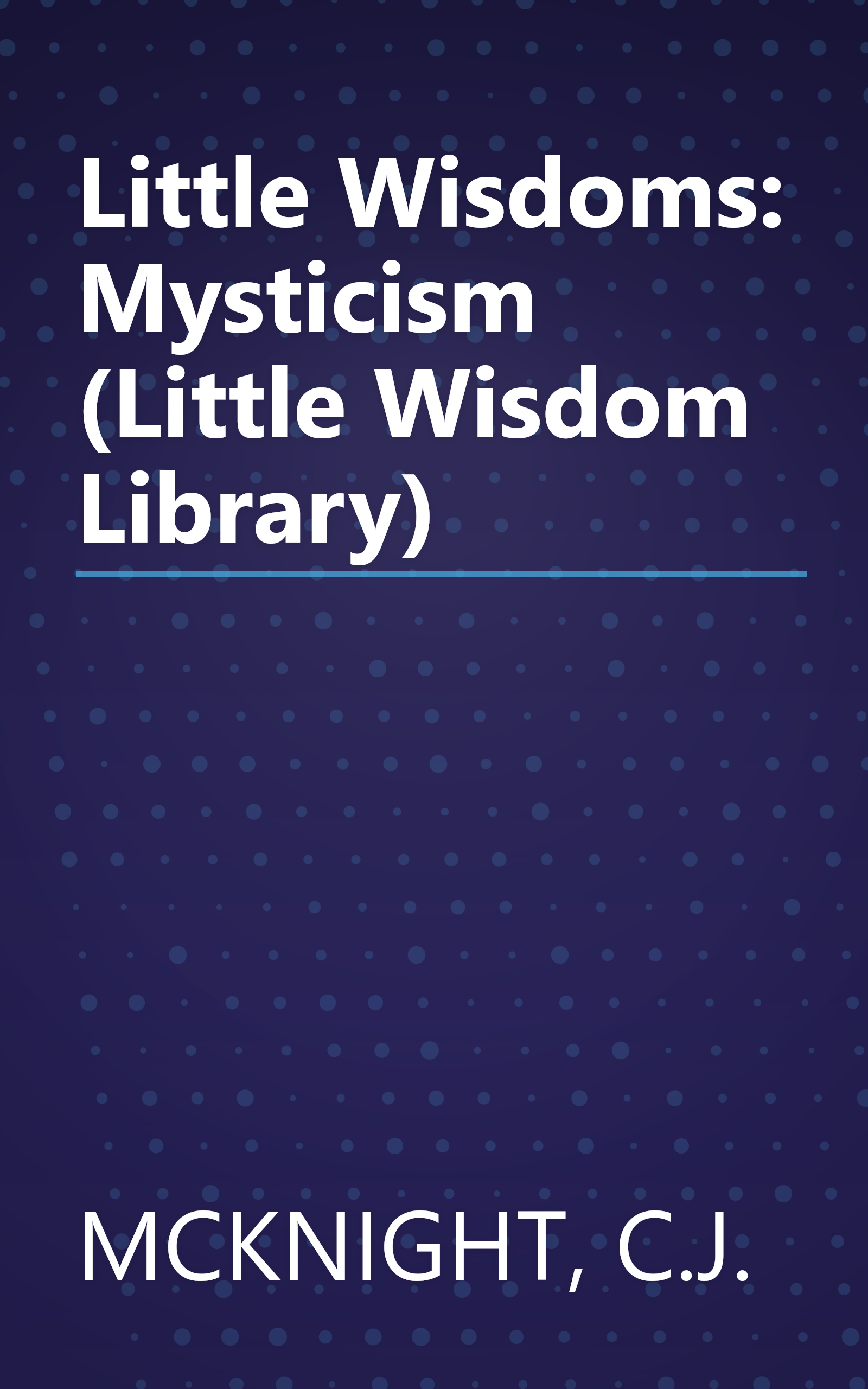 Little Wisdoms: Mysticism (Little Wisdom Library) book cover