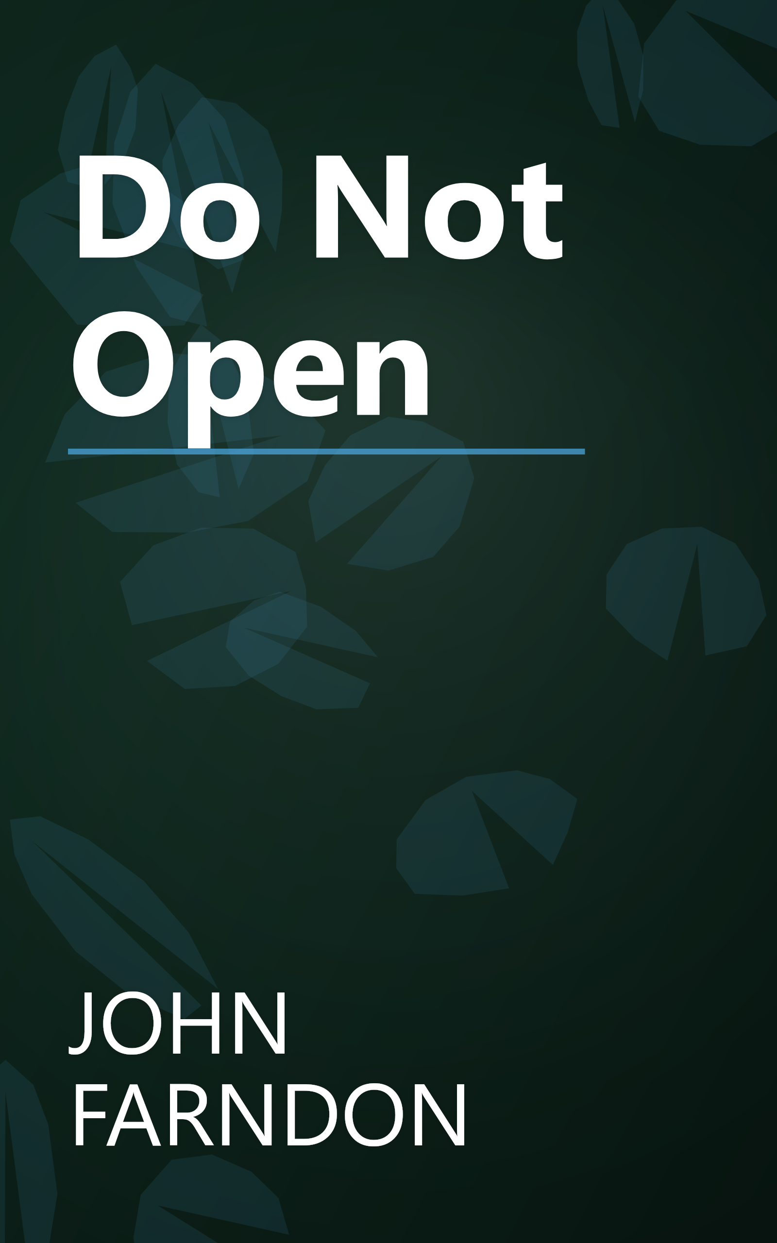 Do Not Open book cover