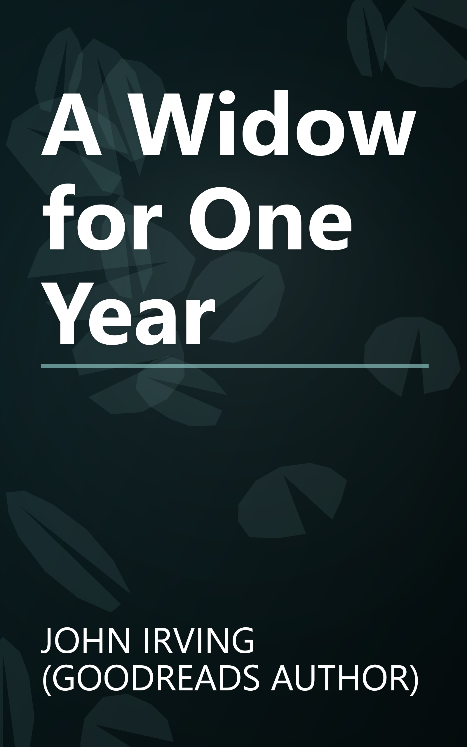 A Widow for One Year book cover