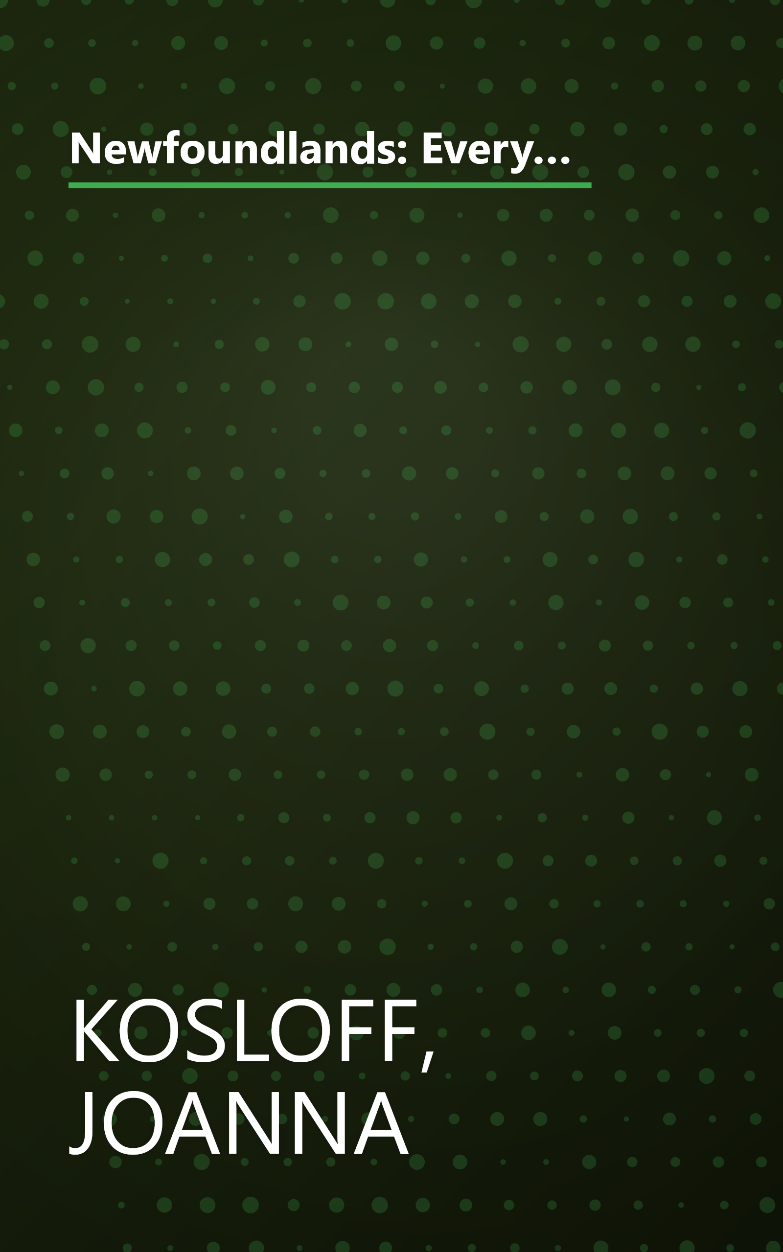 Newfoundlands: Everything About Purchase, Care, Nutrition, Diseases, Breeding, Behavior, and Training (Complete Pet Owner's Manuals) book cover