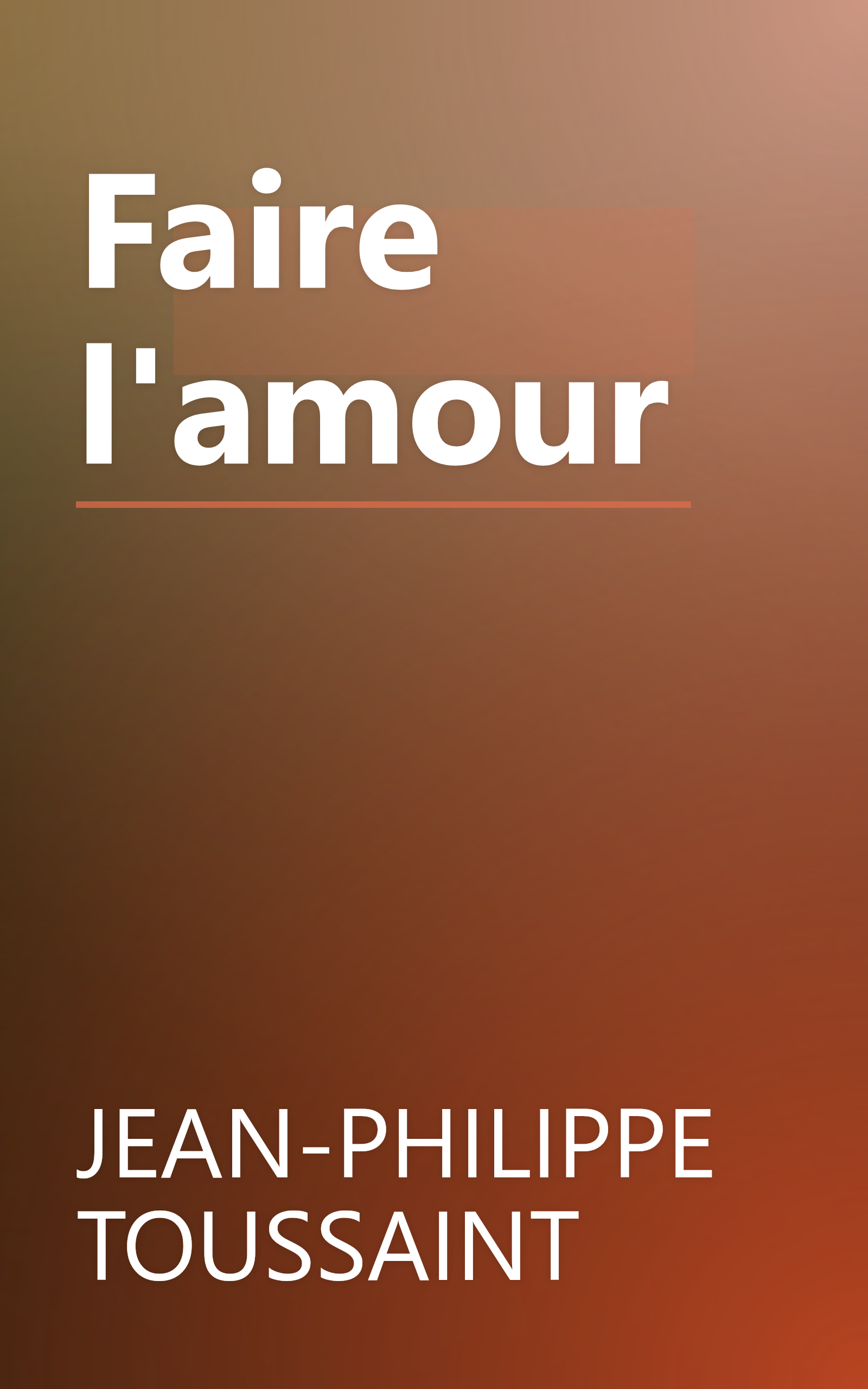 Faire l'amour book cover