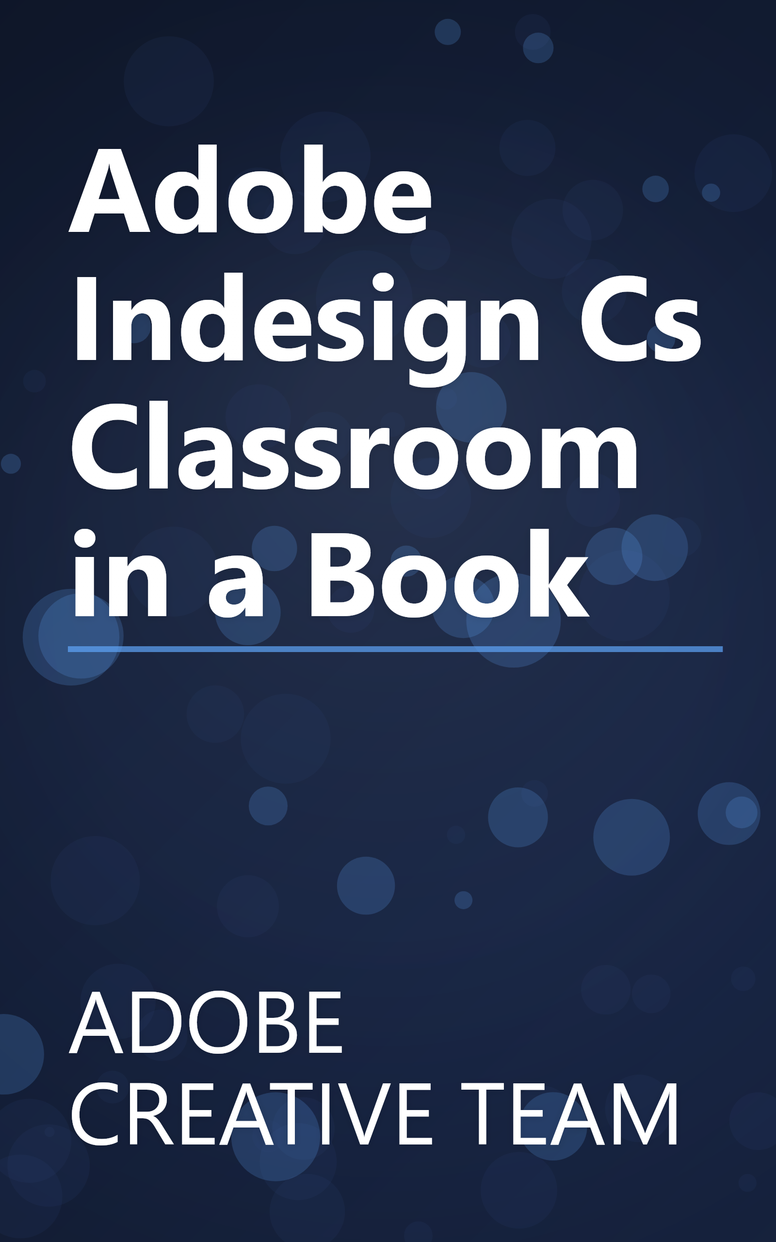 Adobe Indesign Cs Classroom in a Book book cover