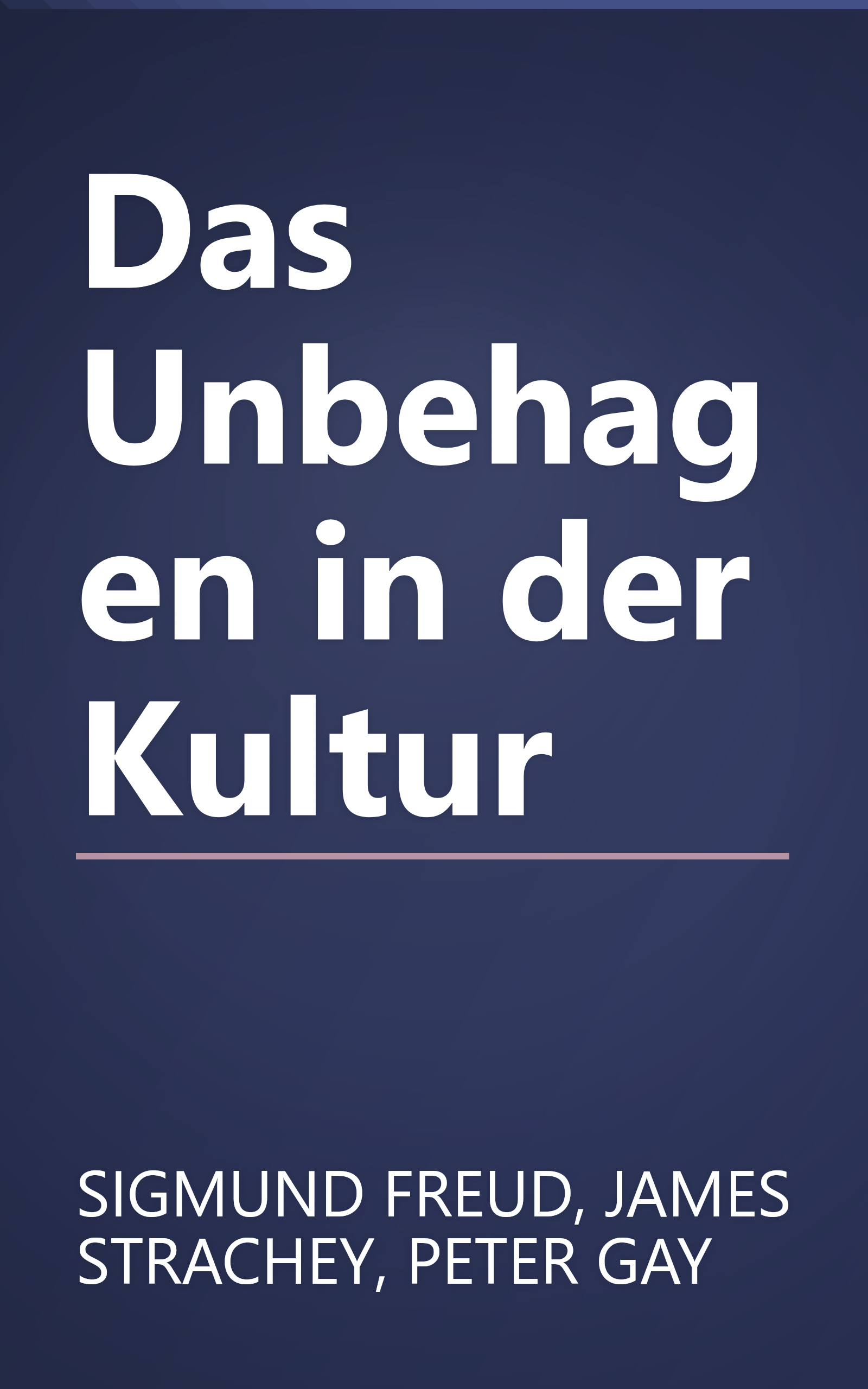 Das Unbehagen in der Kultur book cover