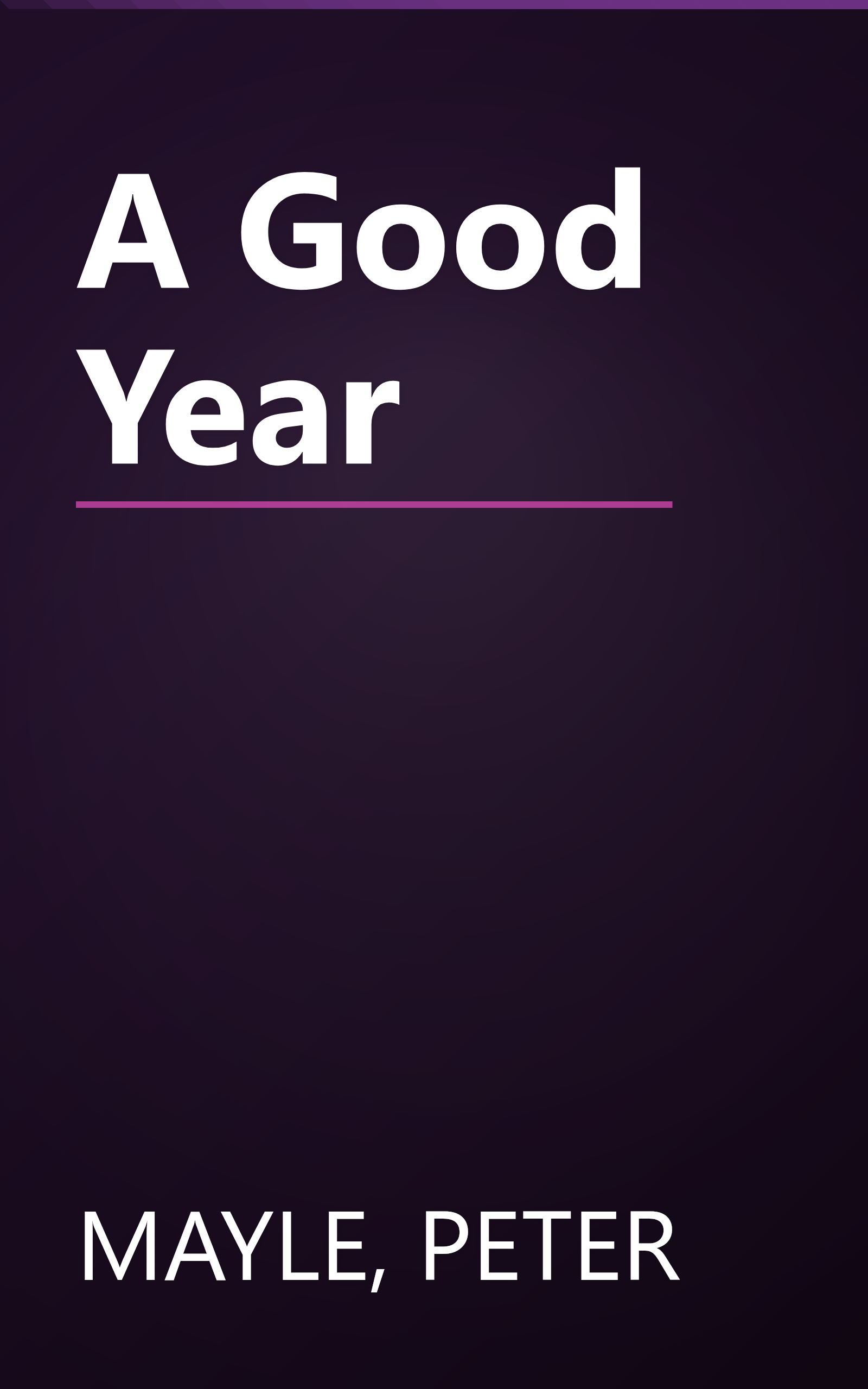 A Good Year book cover