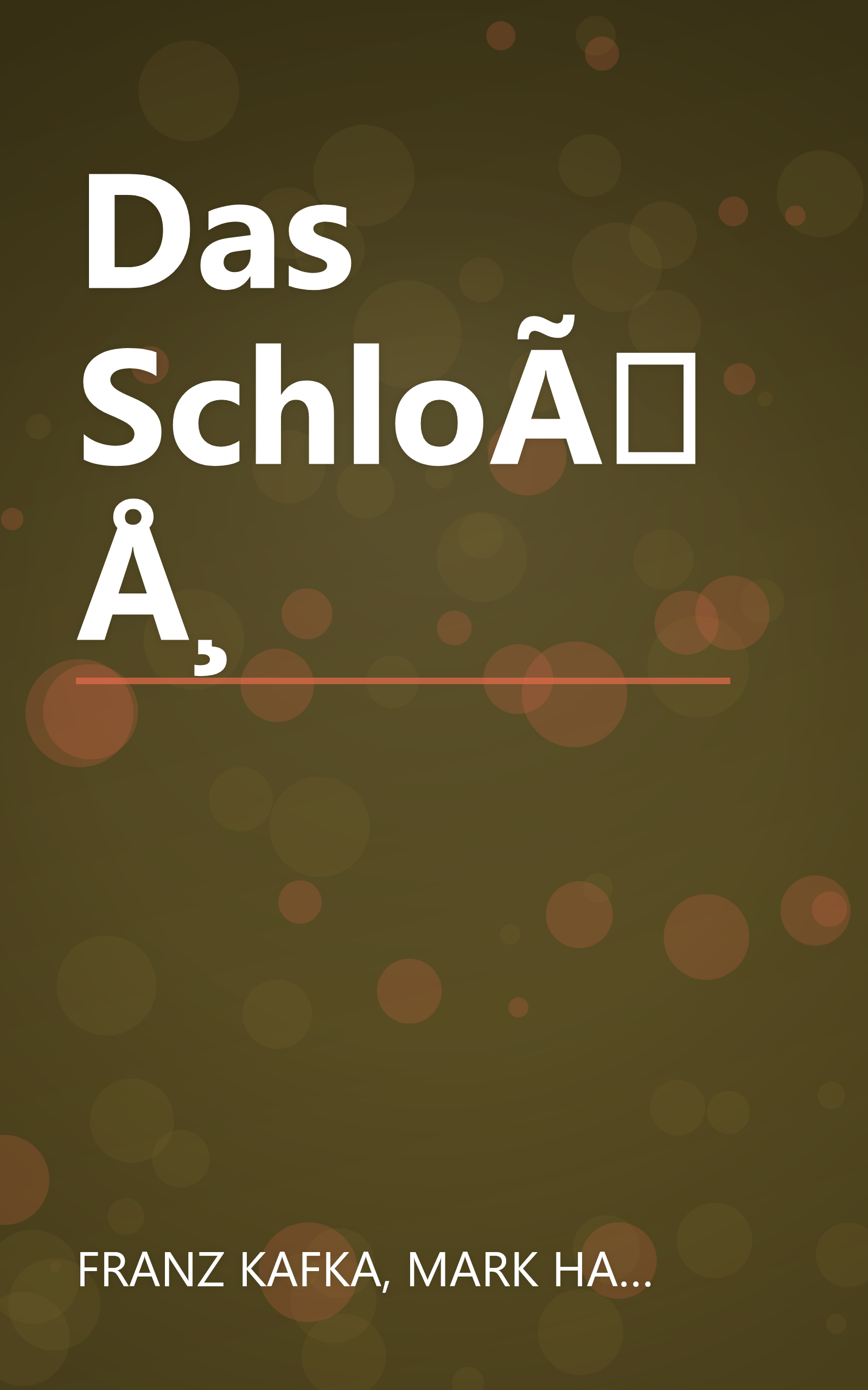 Das SchloÃÅ¸ book cover