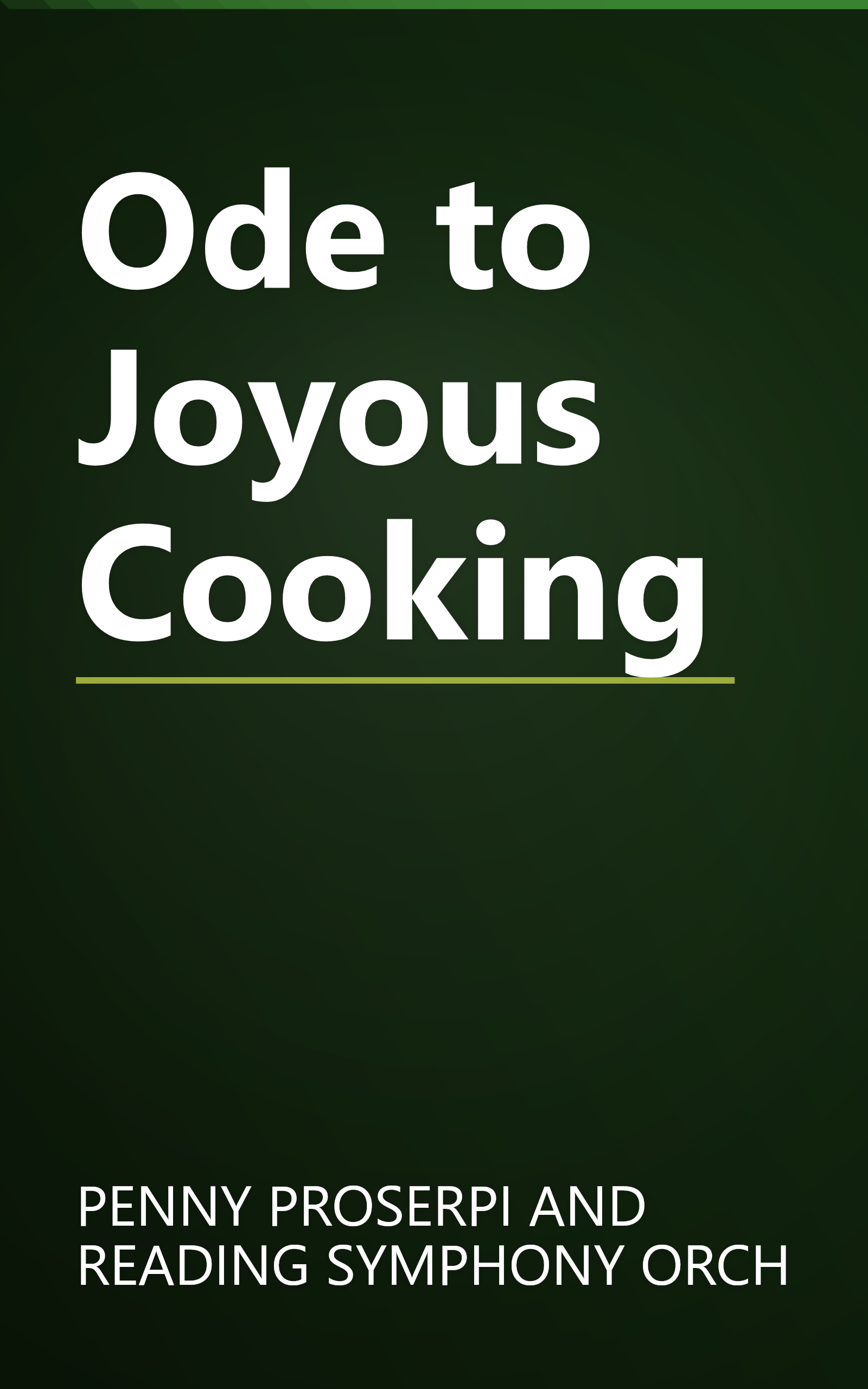 Ode to Joyous Cooking book cover